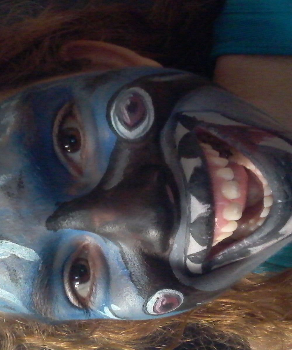Scary Shark Face Paint : 7 Steps - Instructables