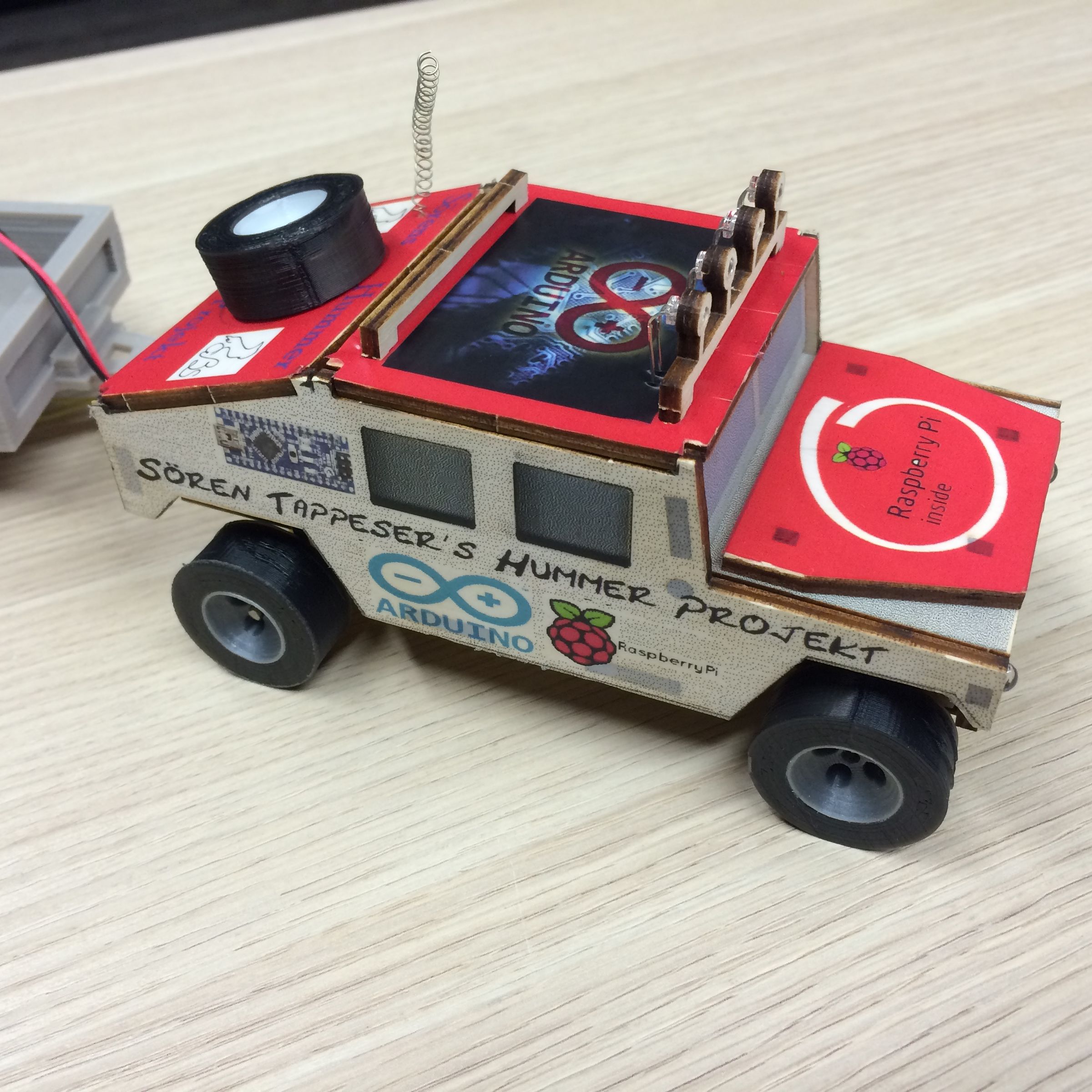 Wood-Hummer With LED Lights With Arduino Controlled by 433 Mhz From ...