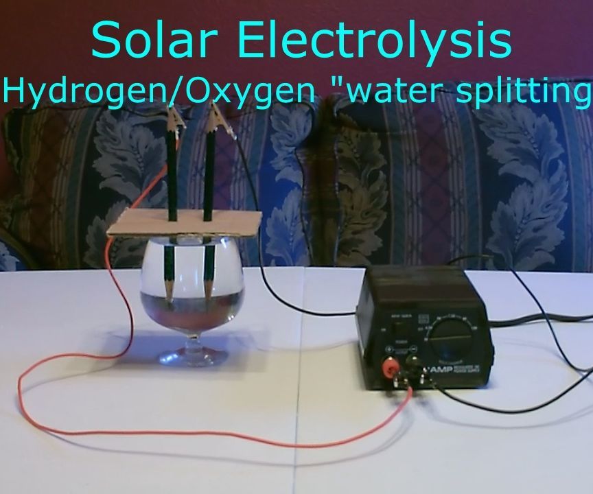 Solar Hydrogen/Oxygen Generator DIY - Simple "Electrolysis" Using ...