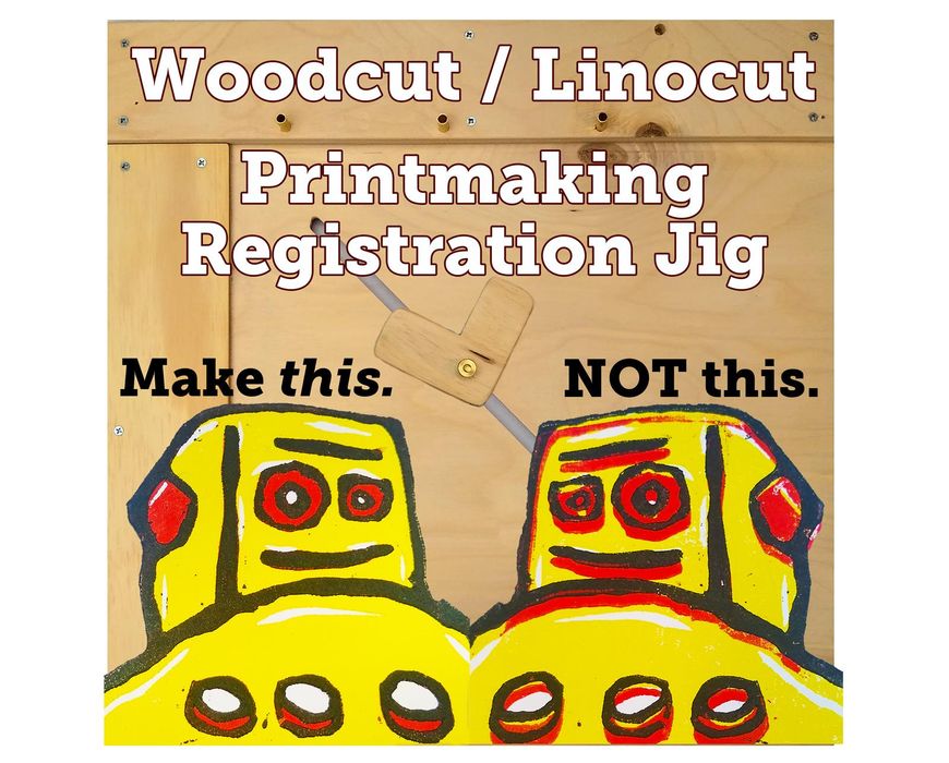 Woodcut & Linocut Printmaking Registration Jig : 10 Steps (with ...