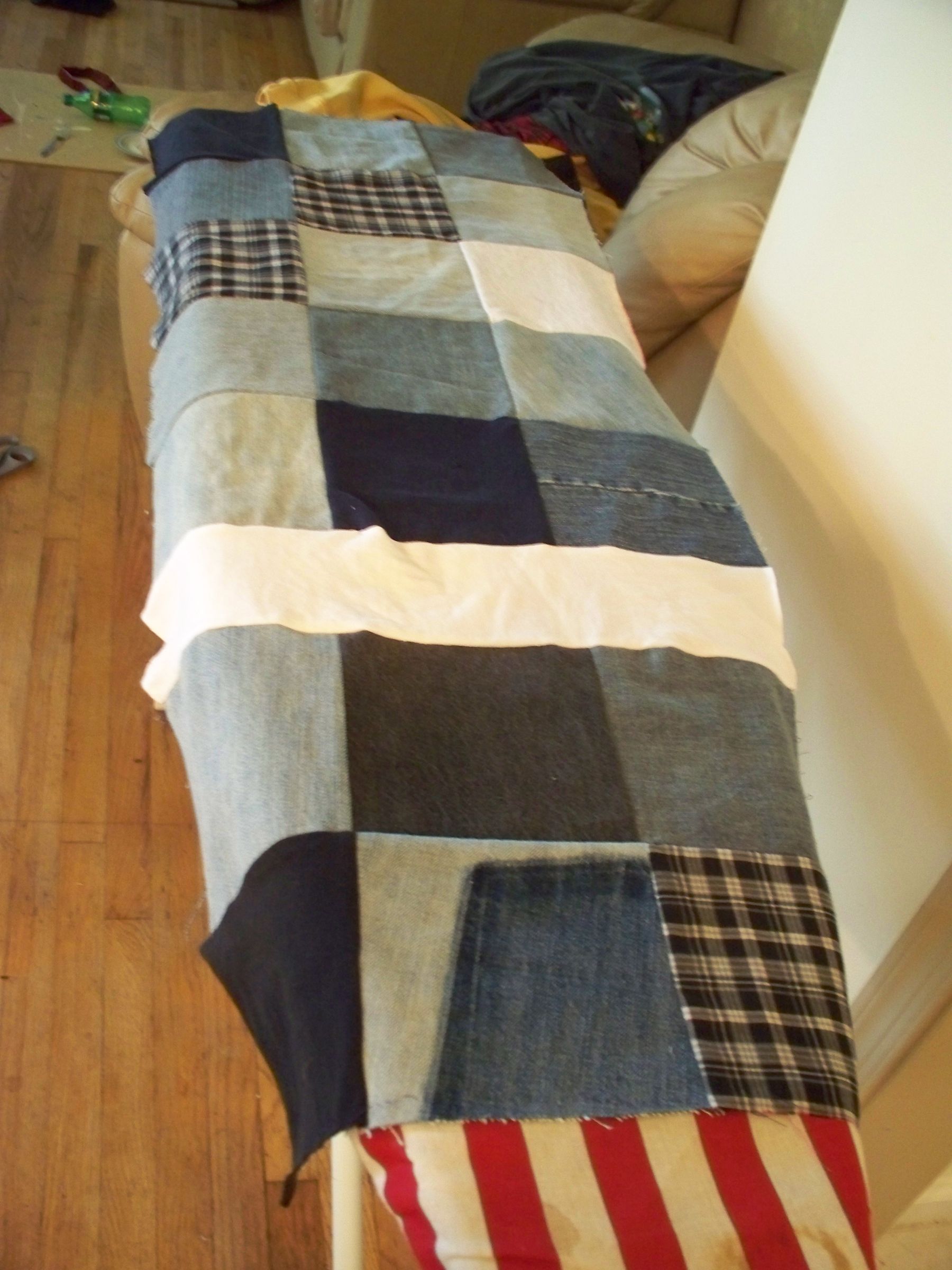 Recycled Clothes (Jeans) Quilt - Instructables