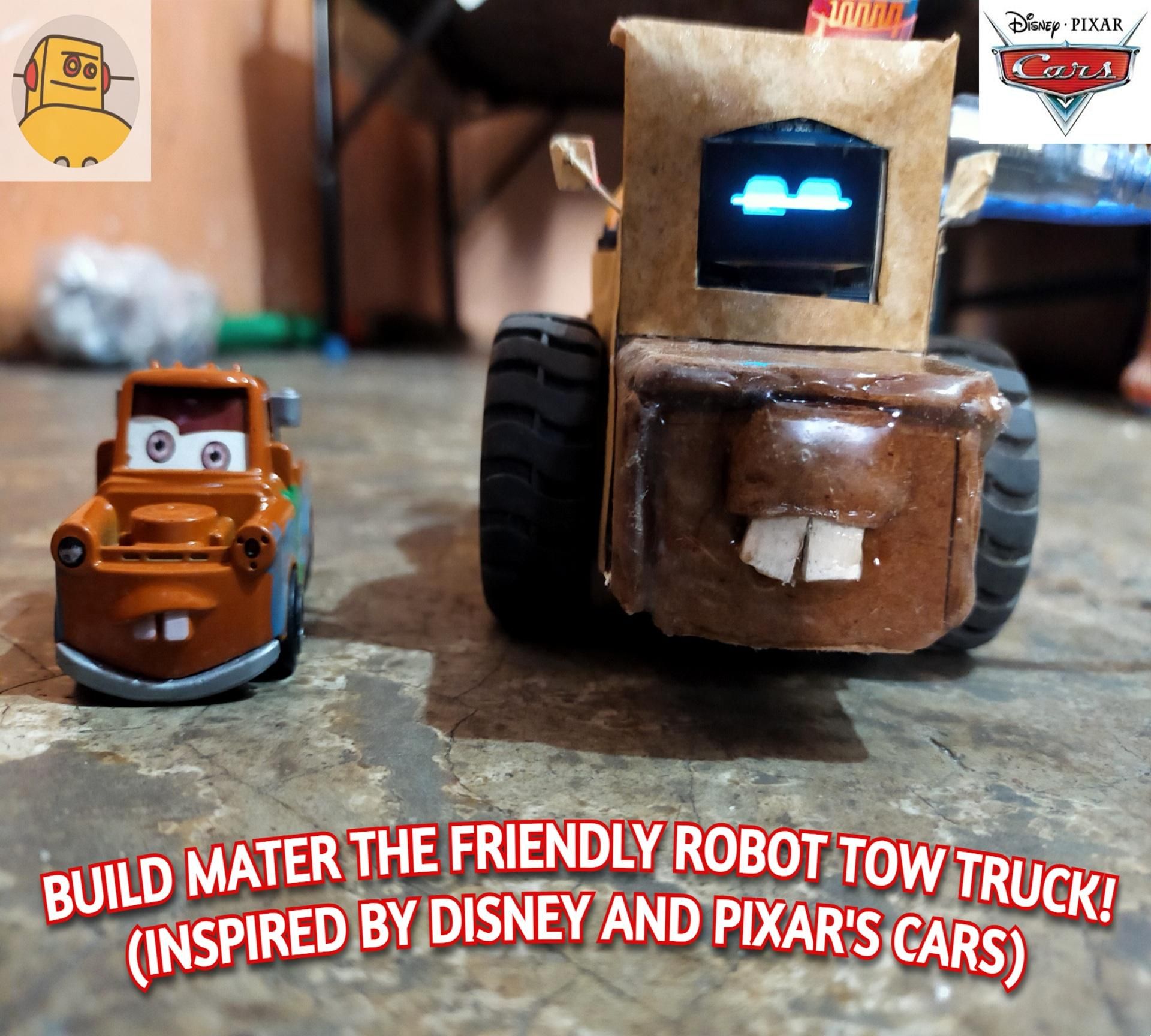 Build Mater the Friendly Robot Tow Truck! (Inspired by Disney and Pixar ...