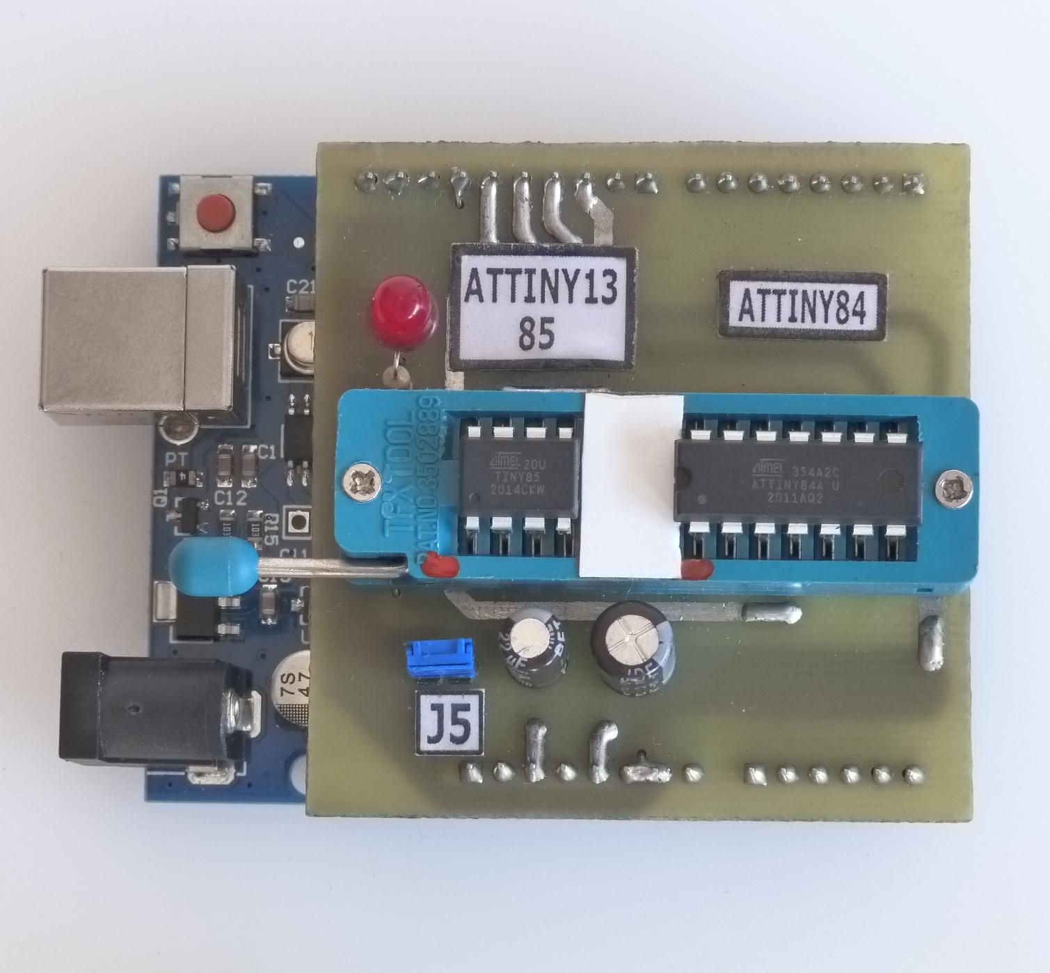 A Tiny Programmer for ATtiny Microcontrollers With Arduino UNO : Part1 ...