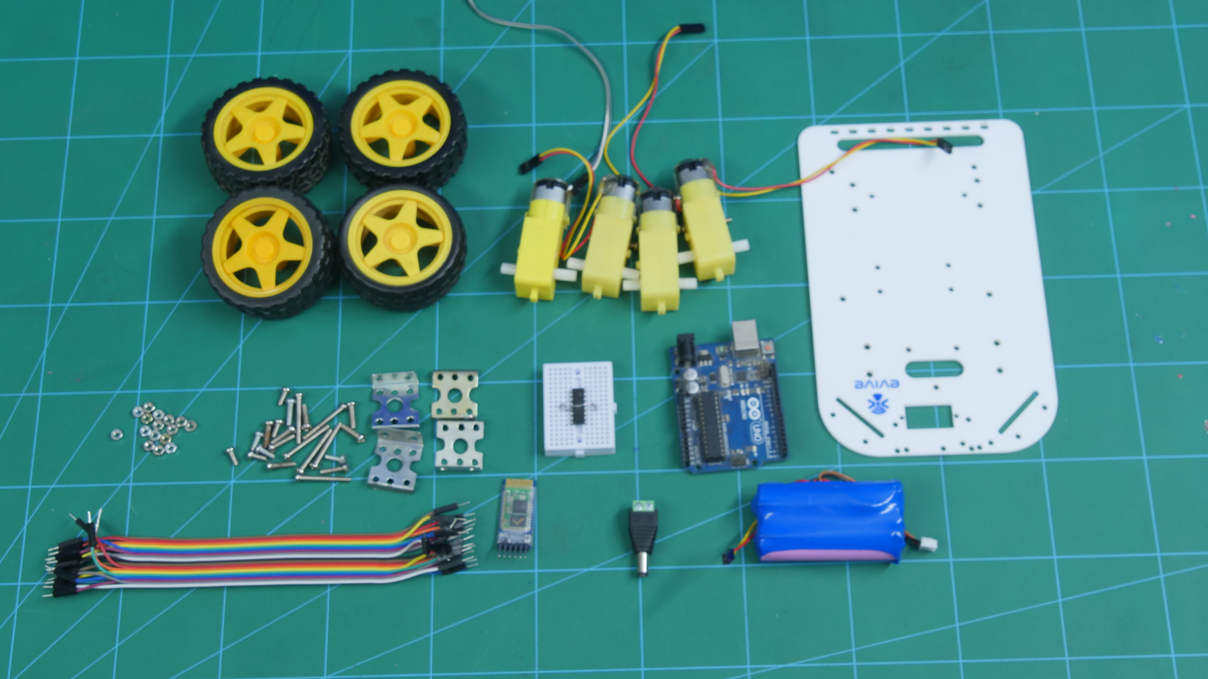 4 Wheel Robot Made With Arduino Controlled Using Dabble : 9 Steps (with ...