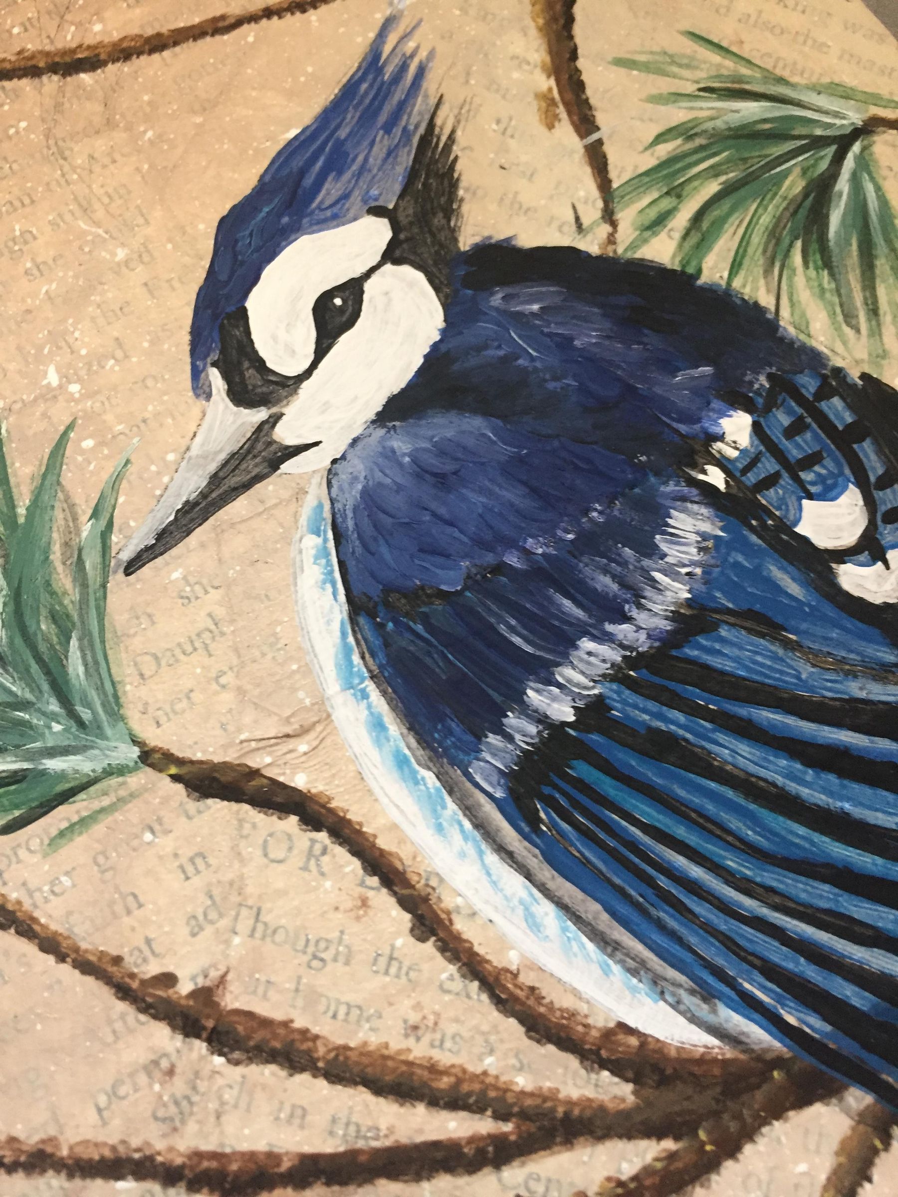 How to Paint a Blue Jay on a Branch. : 13 Steps (with Pictures ...