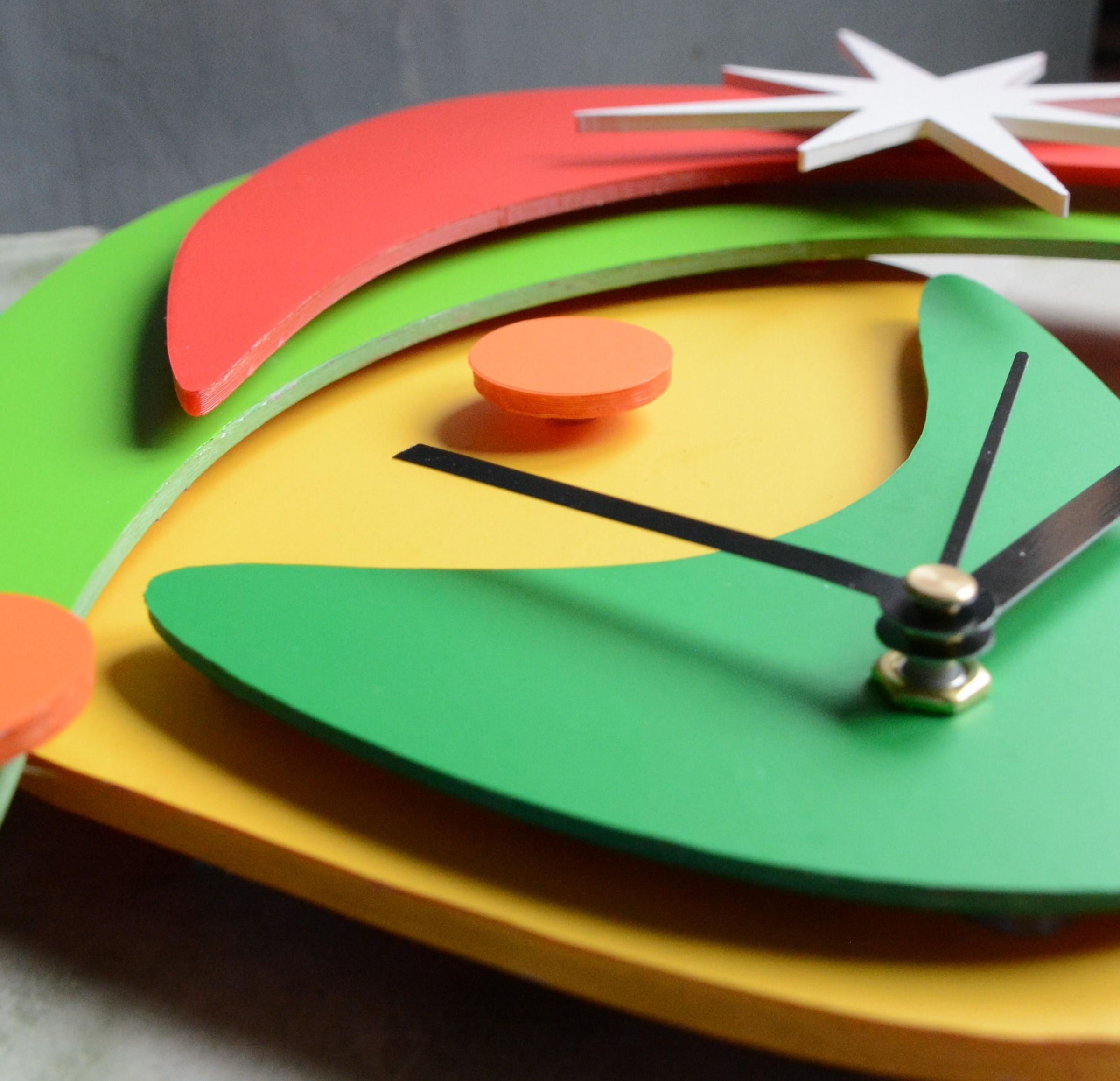 3D Printed Futuristic Space Age Wall Clock : 14 Steps (with Pictures ...