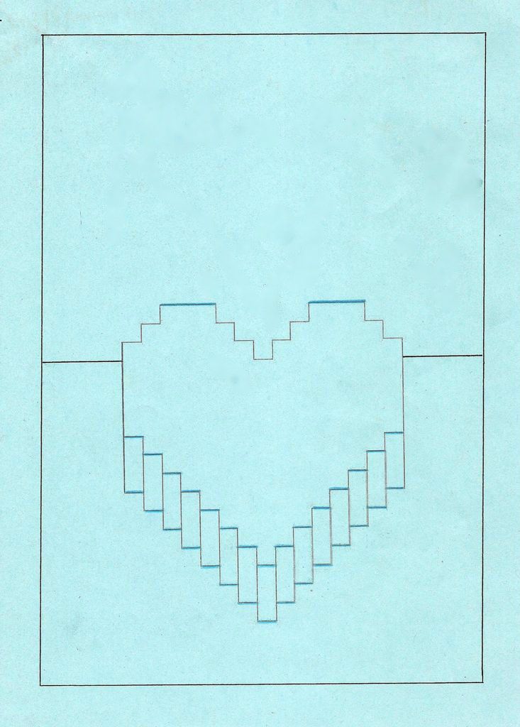 Pop Up Heart Card Template
