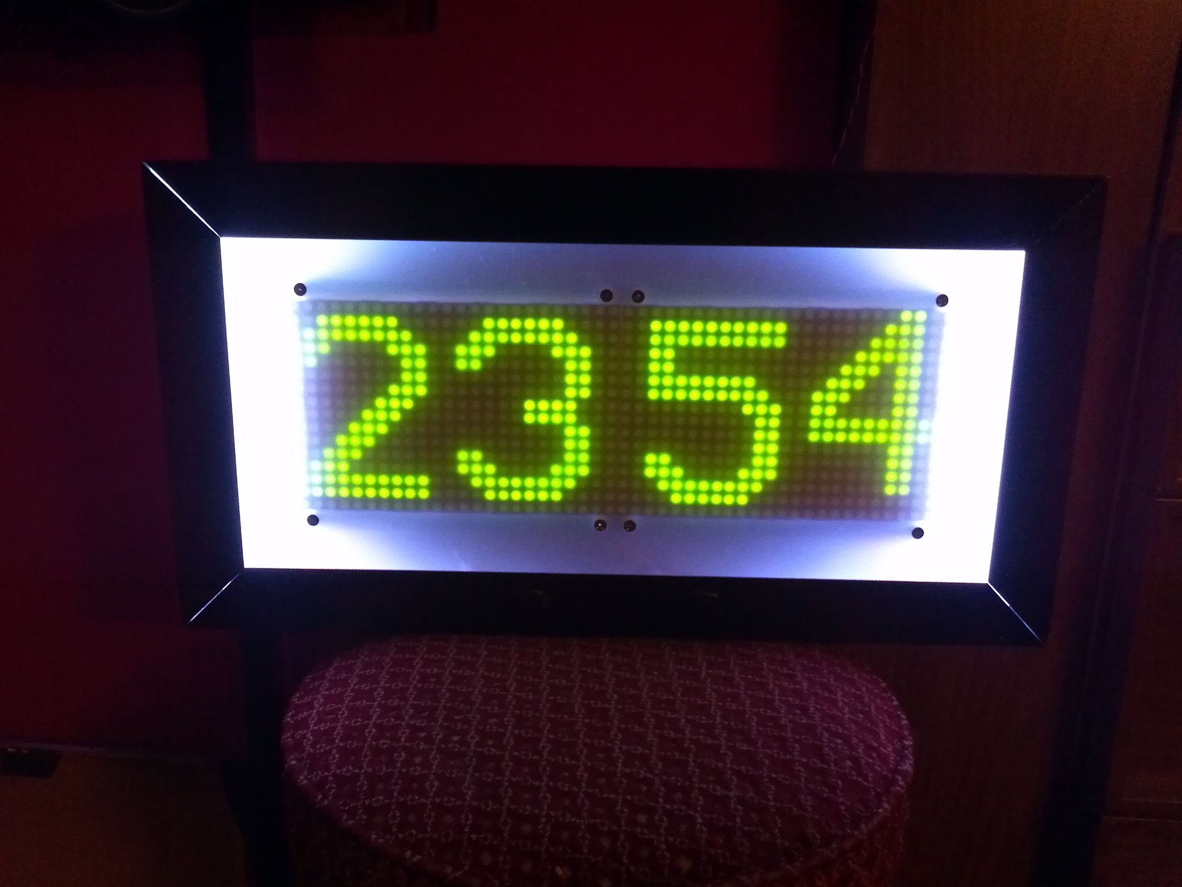 Rainbow Mega Pong Clock : 3 Steps - Instructables