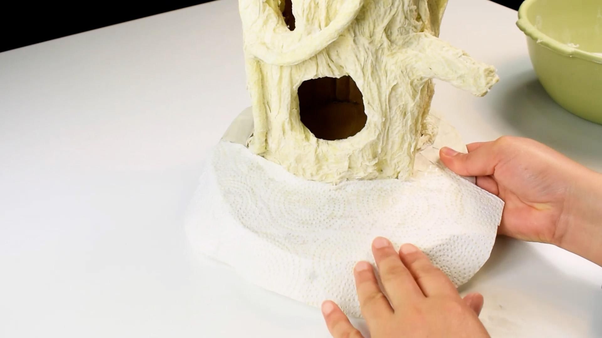 Paper Mache Fairy Garden Tree House : 15 Steps (with Pictures ...