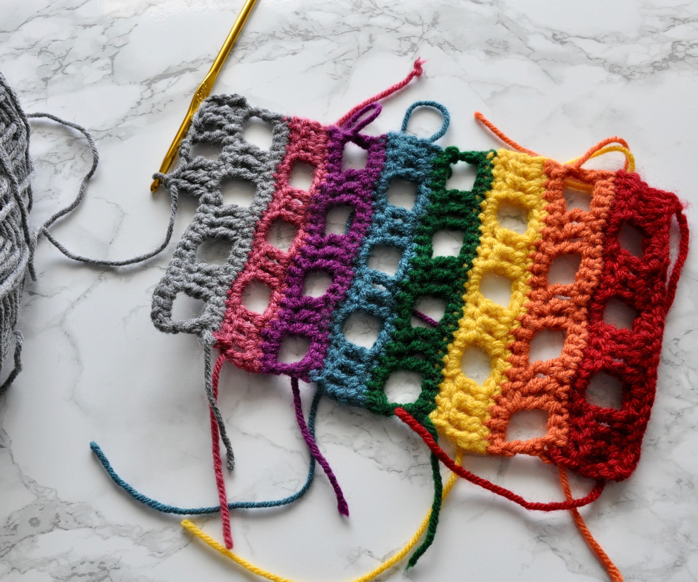 Rainbow Ends Crochet Scarf : 10 Steps (with Pictures) - Instructables