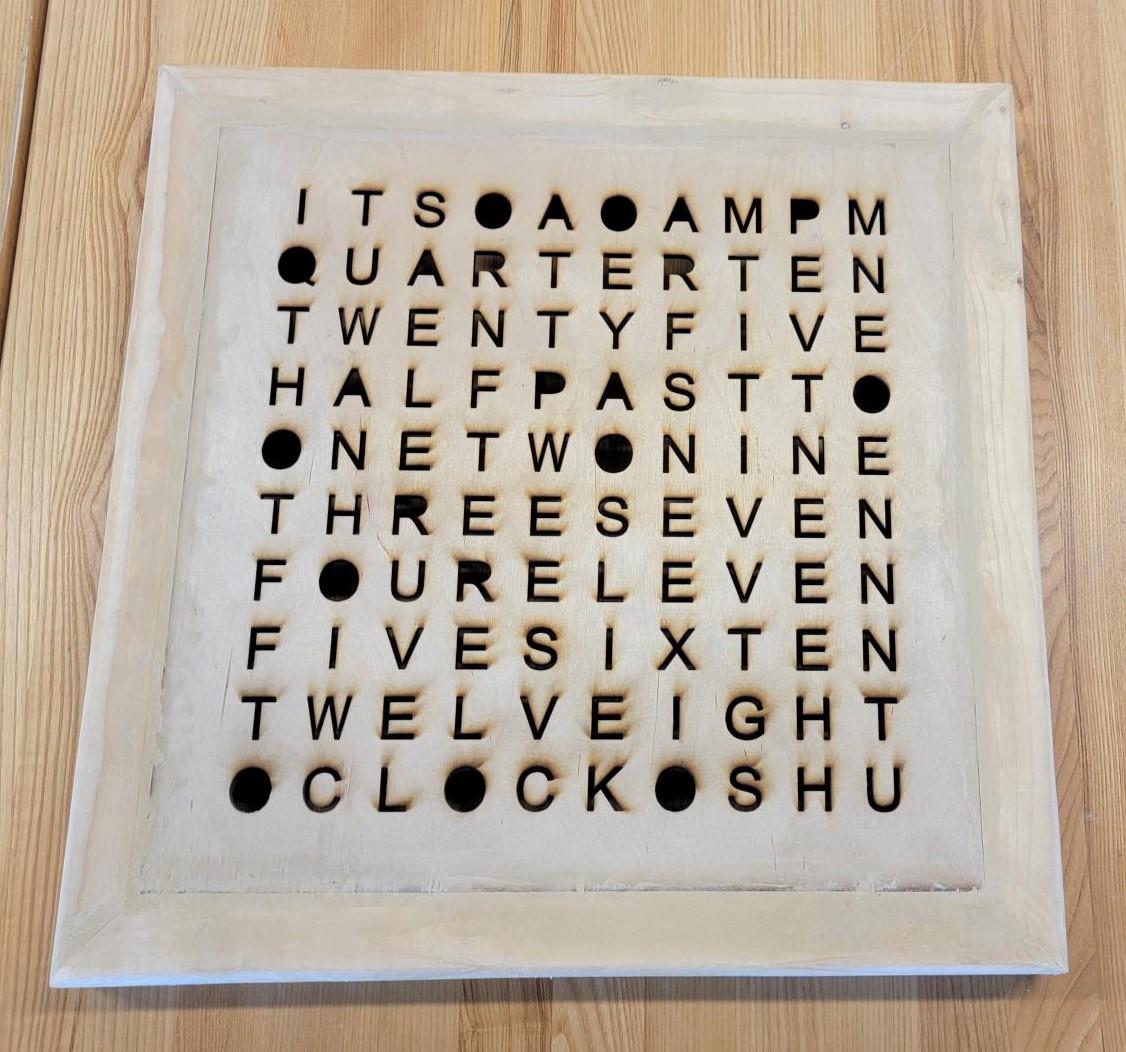 Homemade Word Clock : 9 Steps (with Pictures) - Instructables