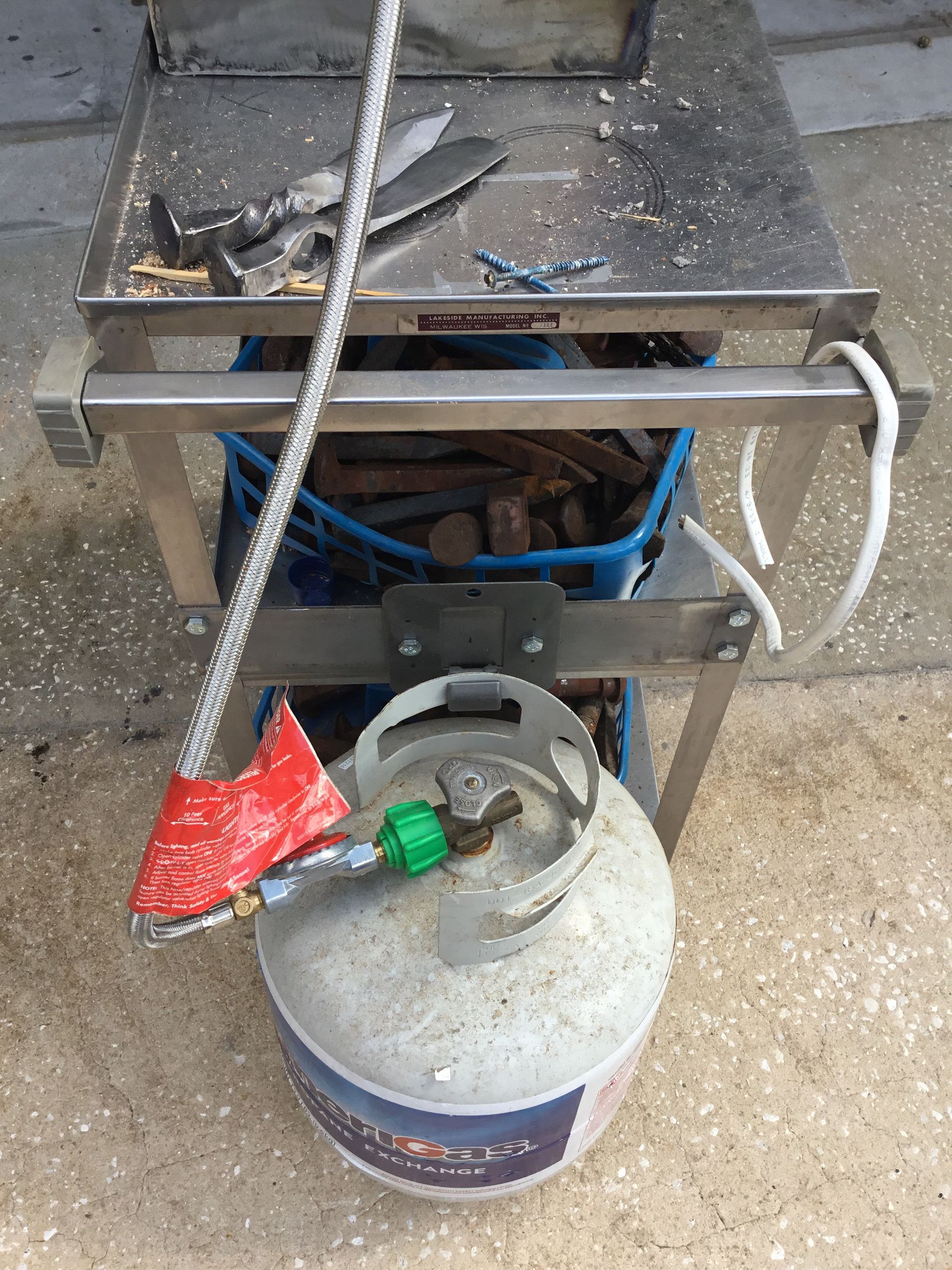 Propane Jet Forge and Anvil Stand : 6 Steps - Instructables