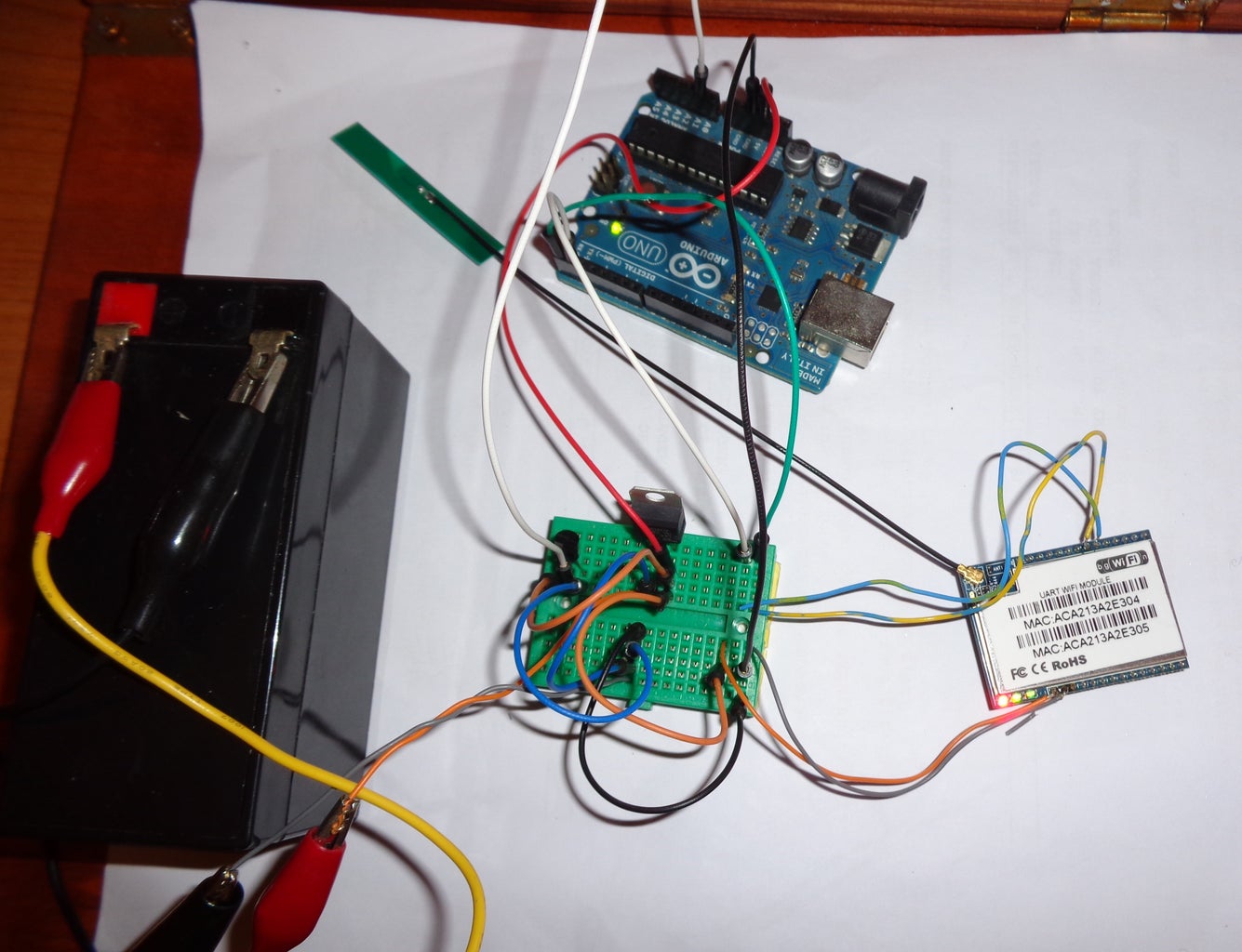 Arduino Wifi Thermometer With Web Page Arduino Wireless 6 Steps Instructables