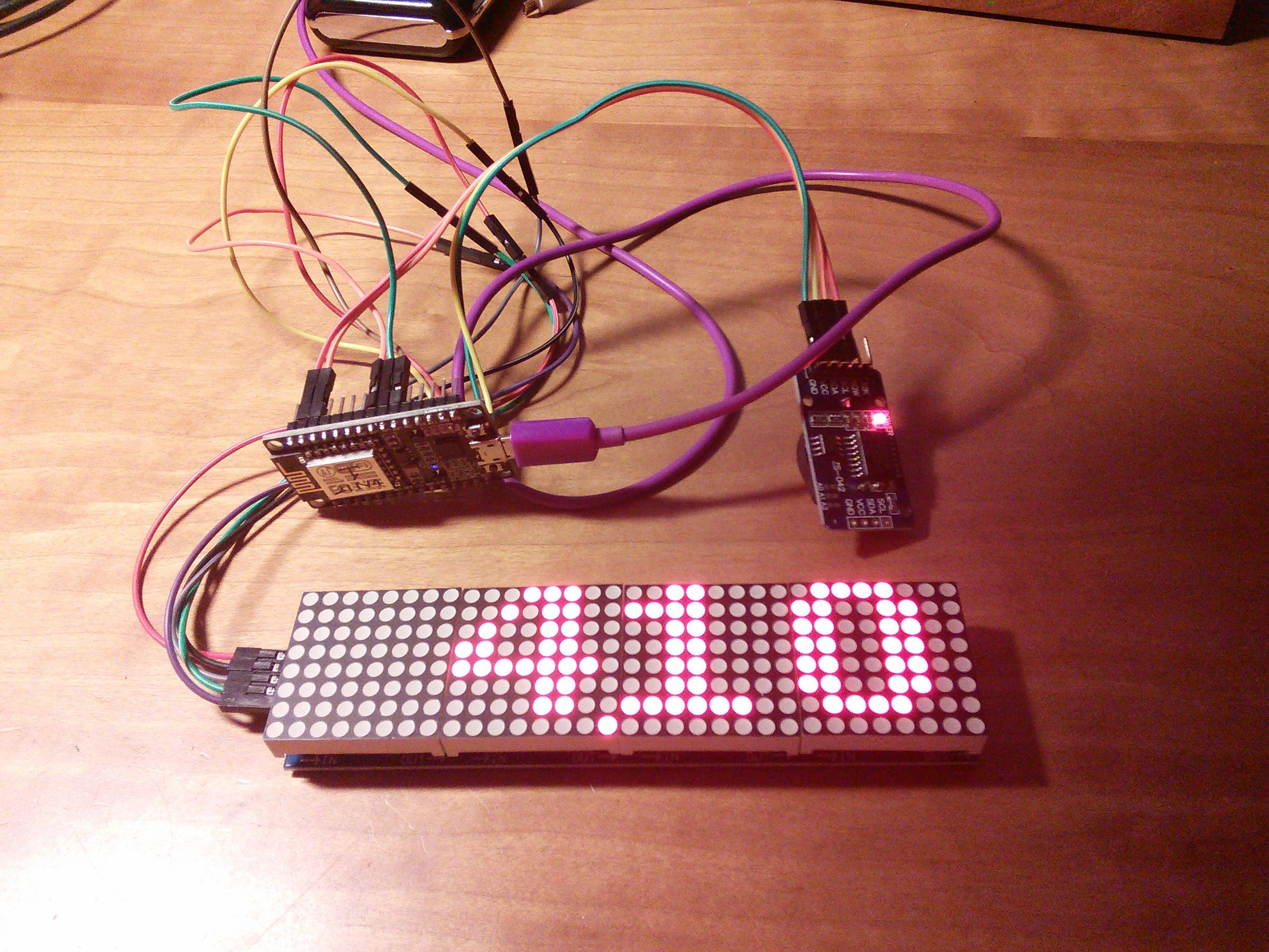 Simple Dot Matrix Clock Using Node MCU : 5 Steps (with Pictures ...