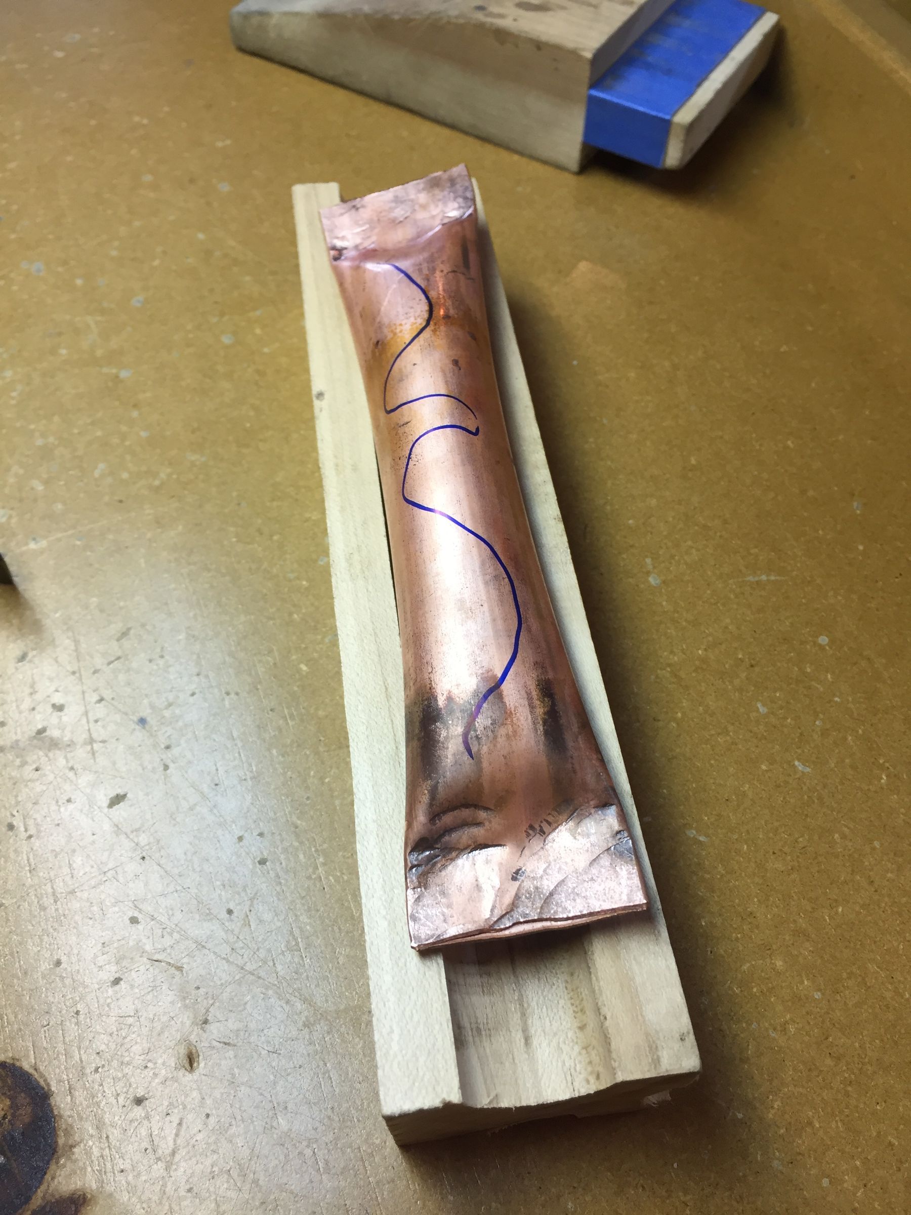 Forged Repurposed Copper Pipe Cuff : 6 Steps (with Pictures ...