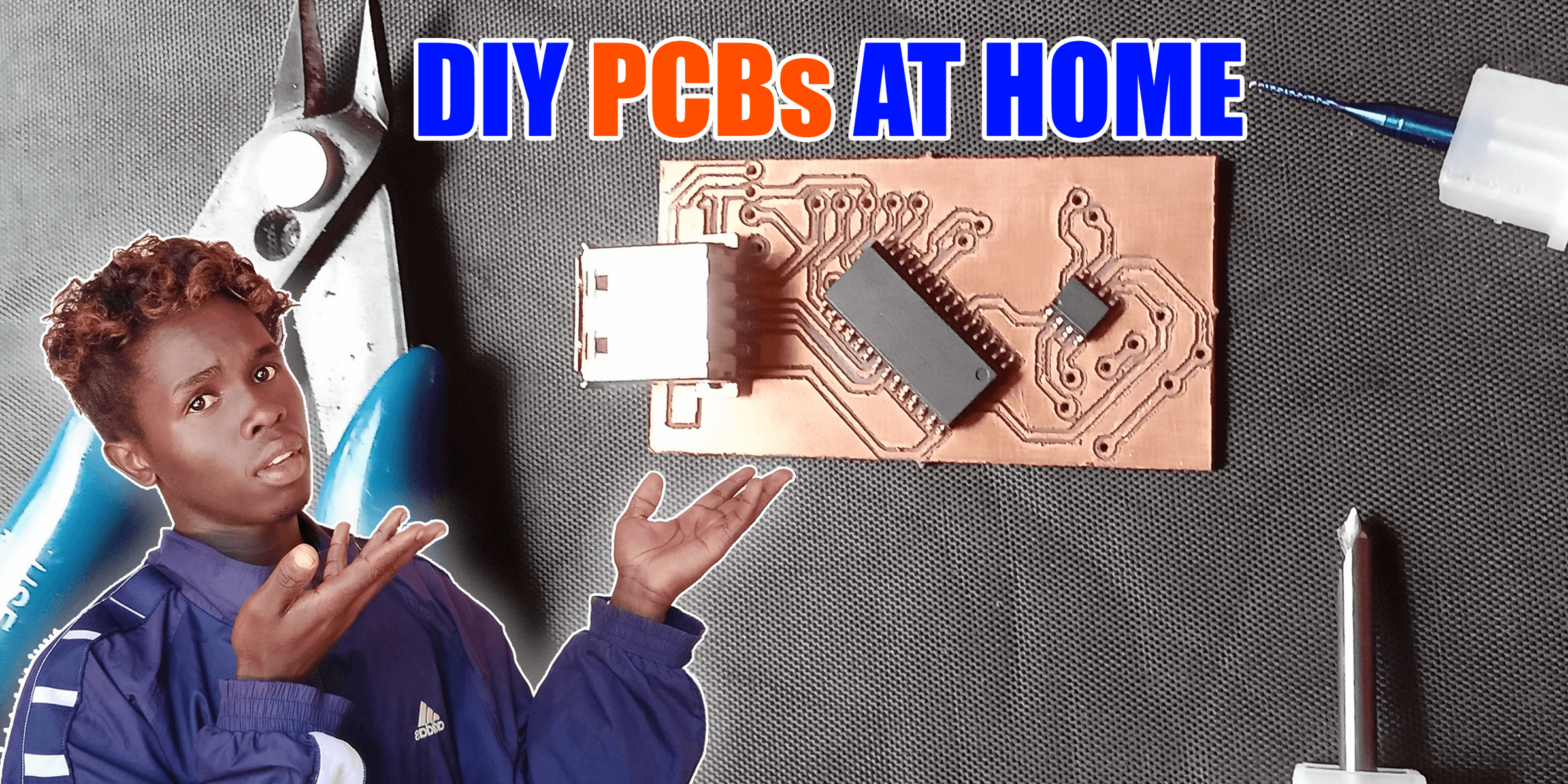 How to Make Custom PCBs at Home #PCBs #diypcbs #pcbetching#pcb Making ...