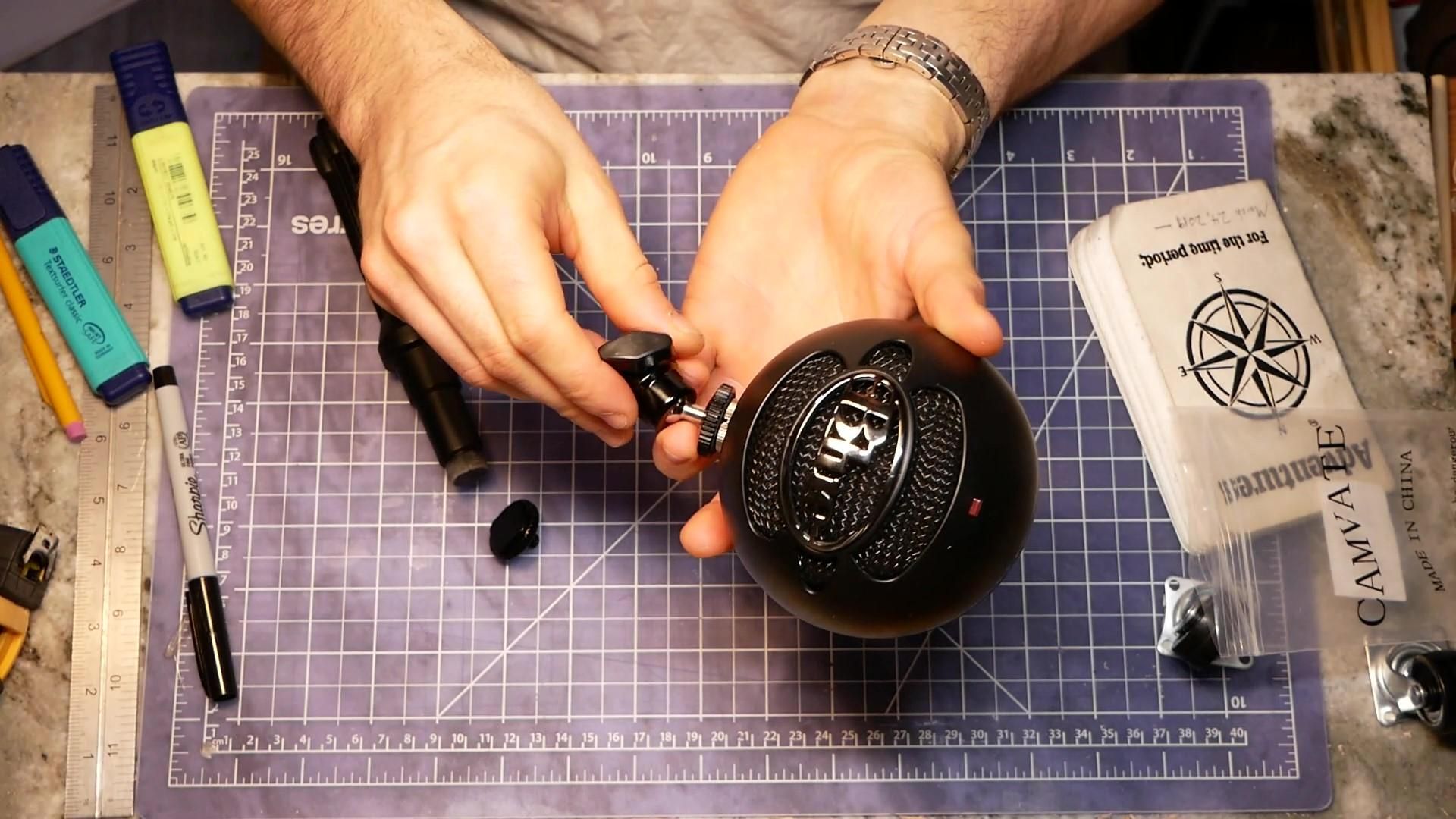 Concrete & Wood Counterweighted Mic Stand : 12 Steps (with Pictures ...