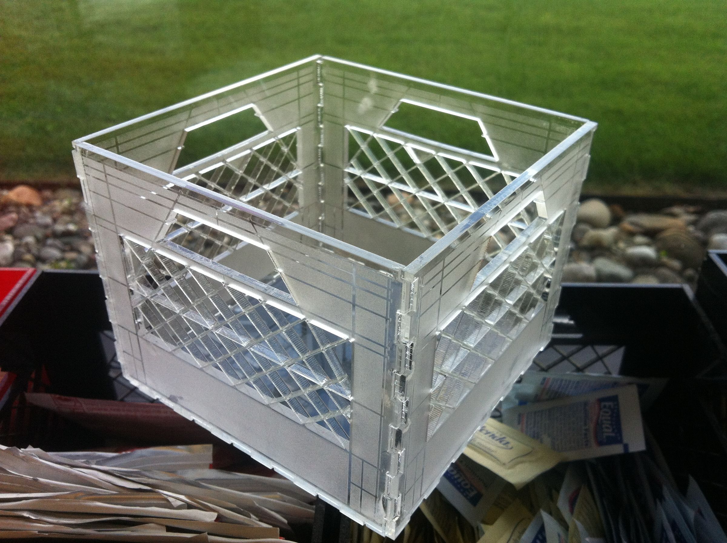 Mini Milk Crate Cut on a Laser - Instructables