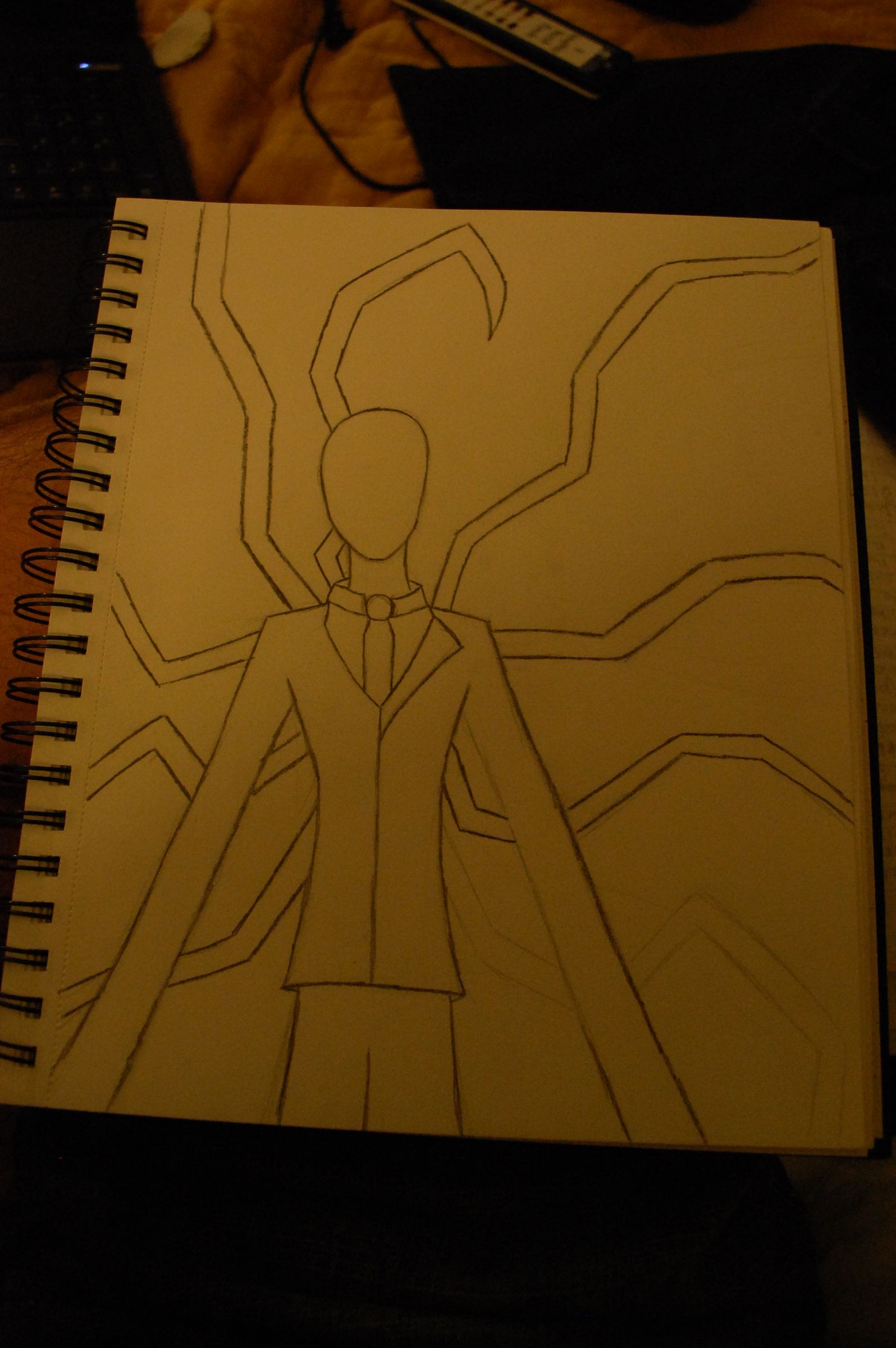 Slender Man Drawings In Pencil