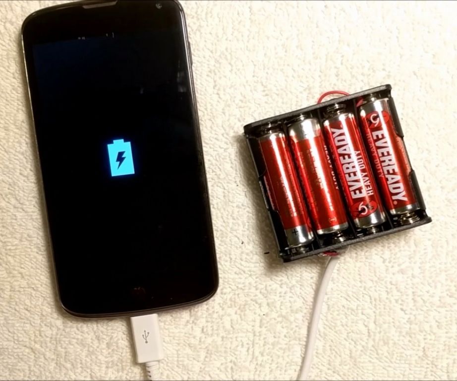 Emergency Mobile Charger Using AA Batteries : 3 Steps - Instructables