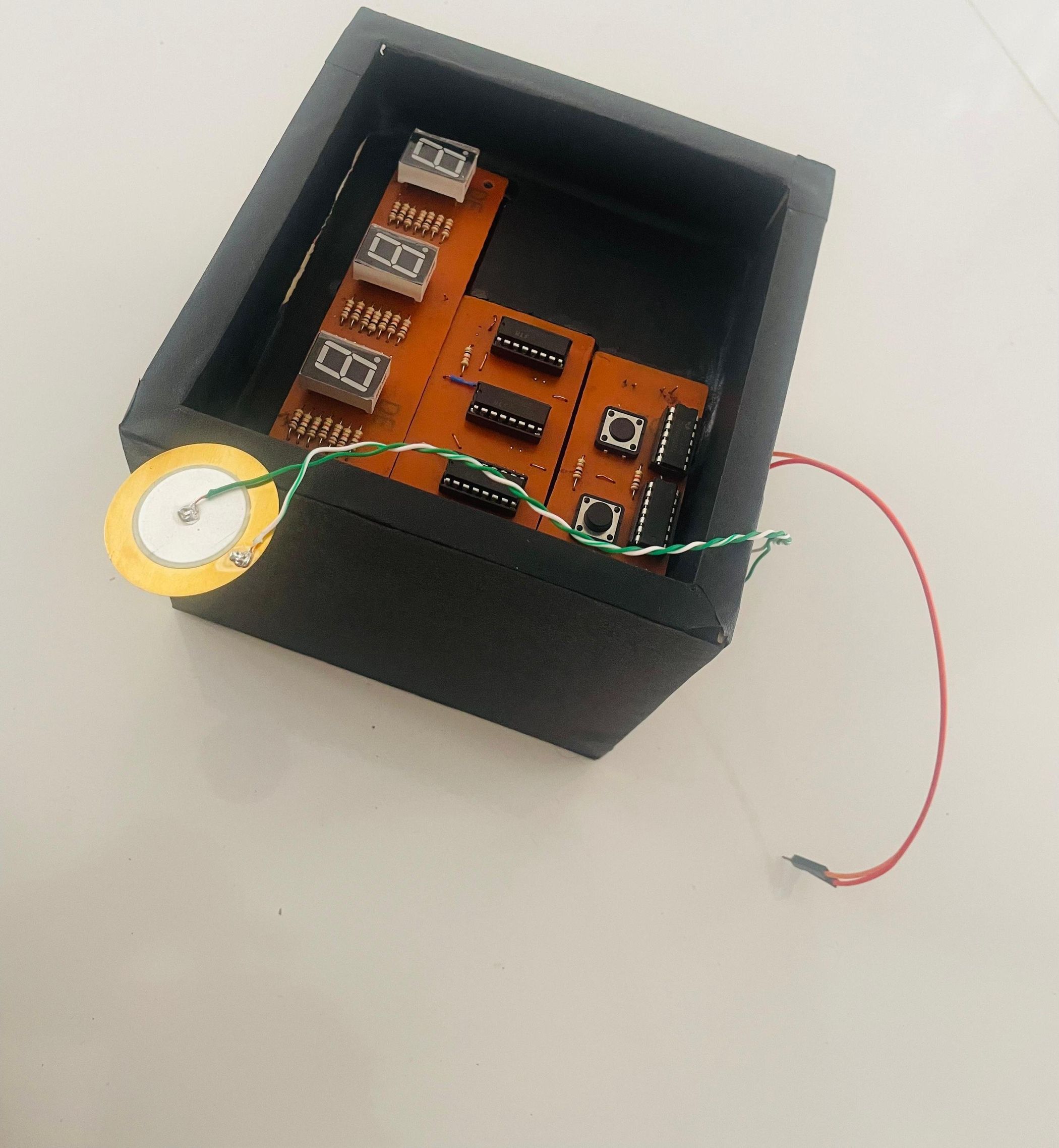 Foot Step Counter Using Piezo Sensor and Digital ICs : 7 Steps ...