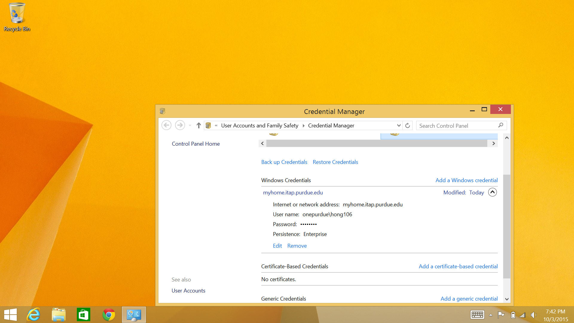 Purdue Credential Management for Windows : 5 Steps - Instructables