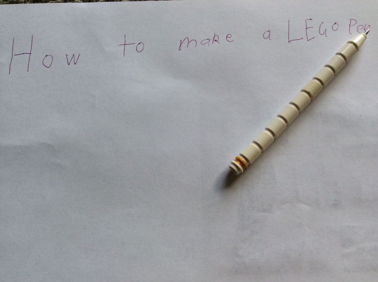 How to Make a LEGO Pen : 4 Steps - Instructables