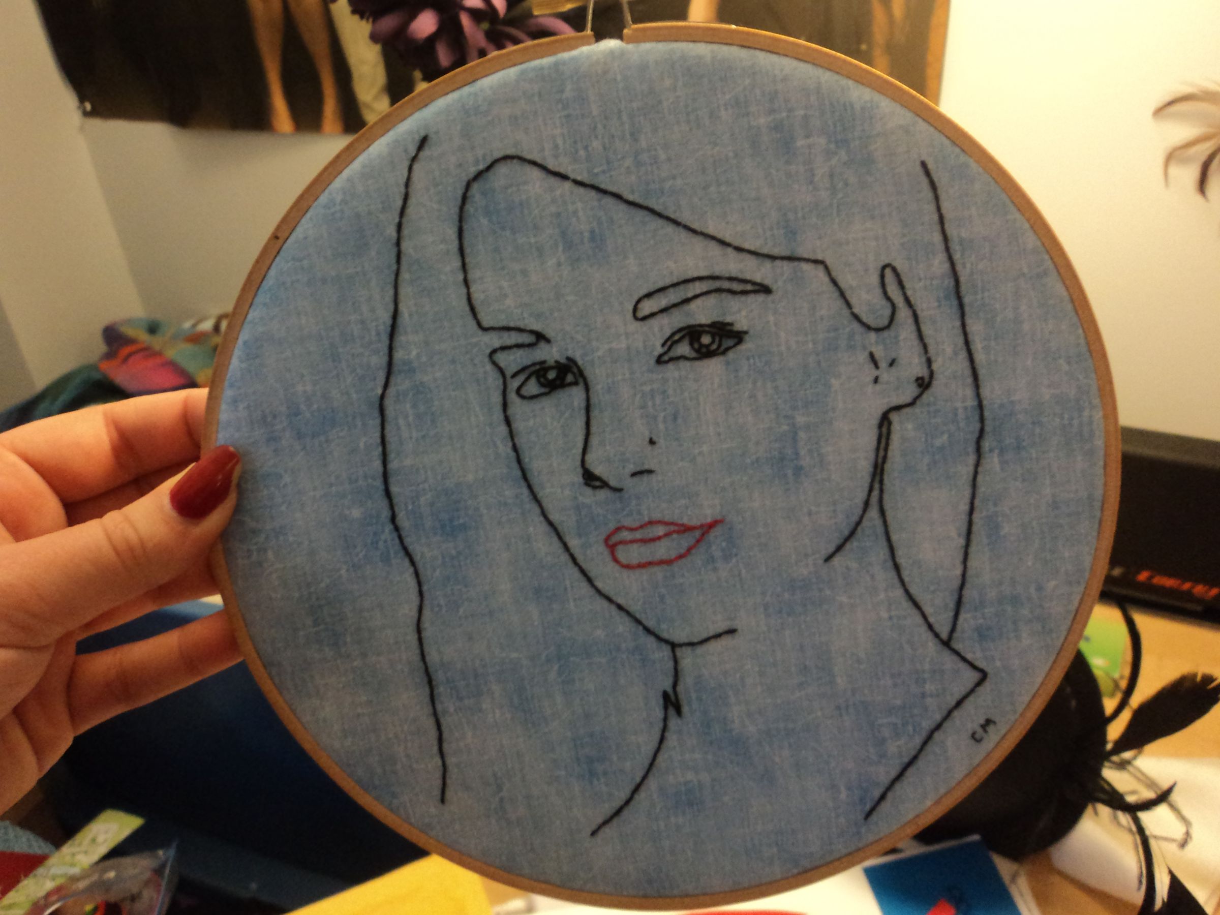 Embroidered Portrait #2 - Instructables