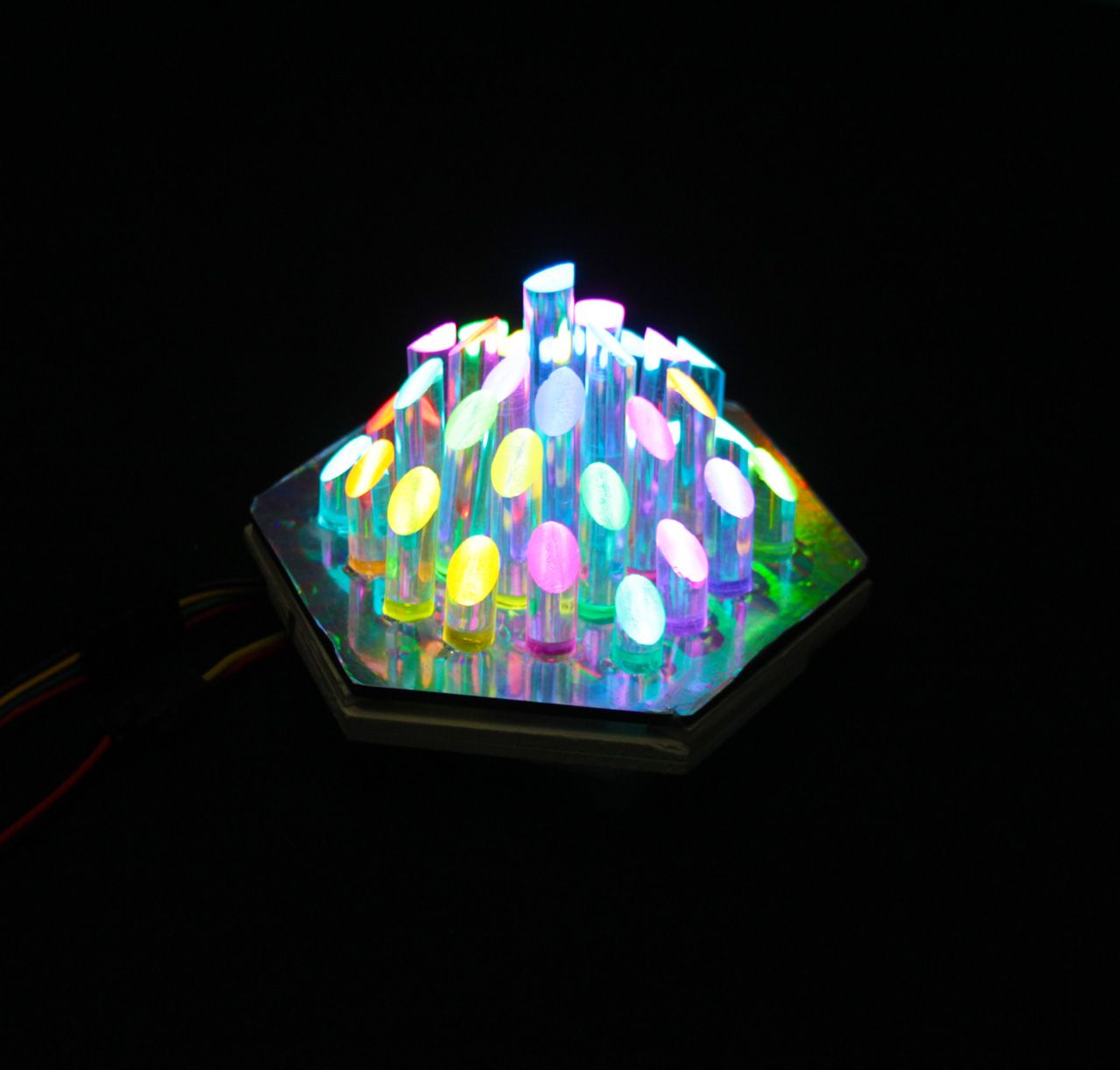Glass Hexagon LED Pixel Fixture : 8 Steps (with Pictures) - Instructables