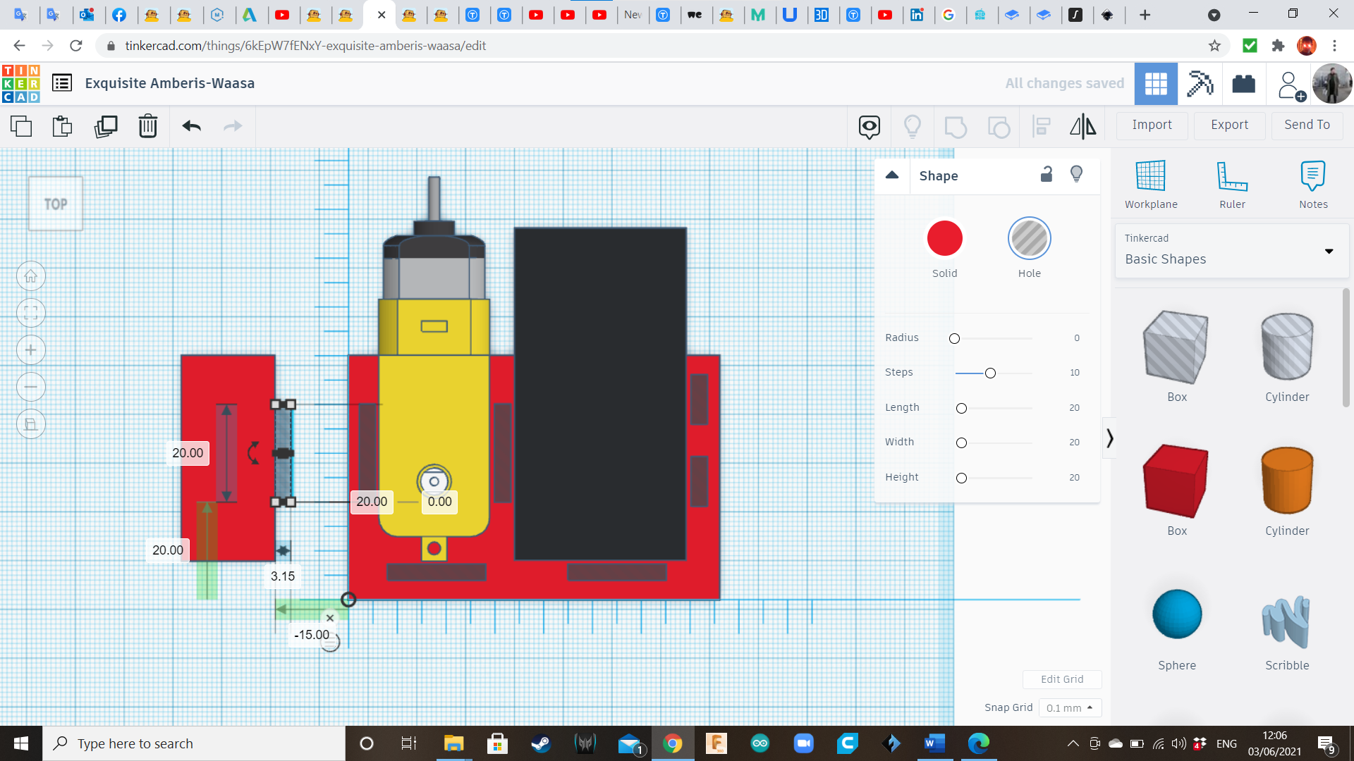 Tinkercad Robotics for School: Laser-cut Walking Machine! : 27 Steps ...