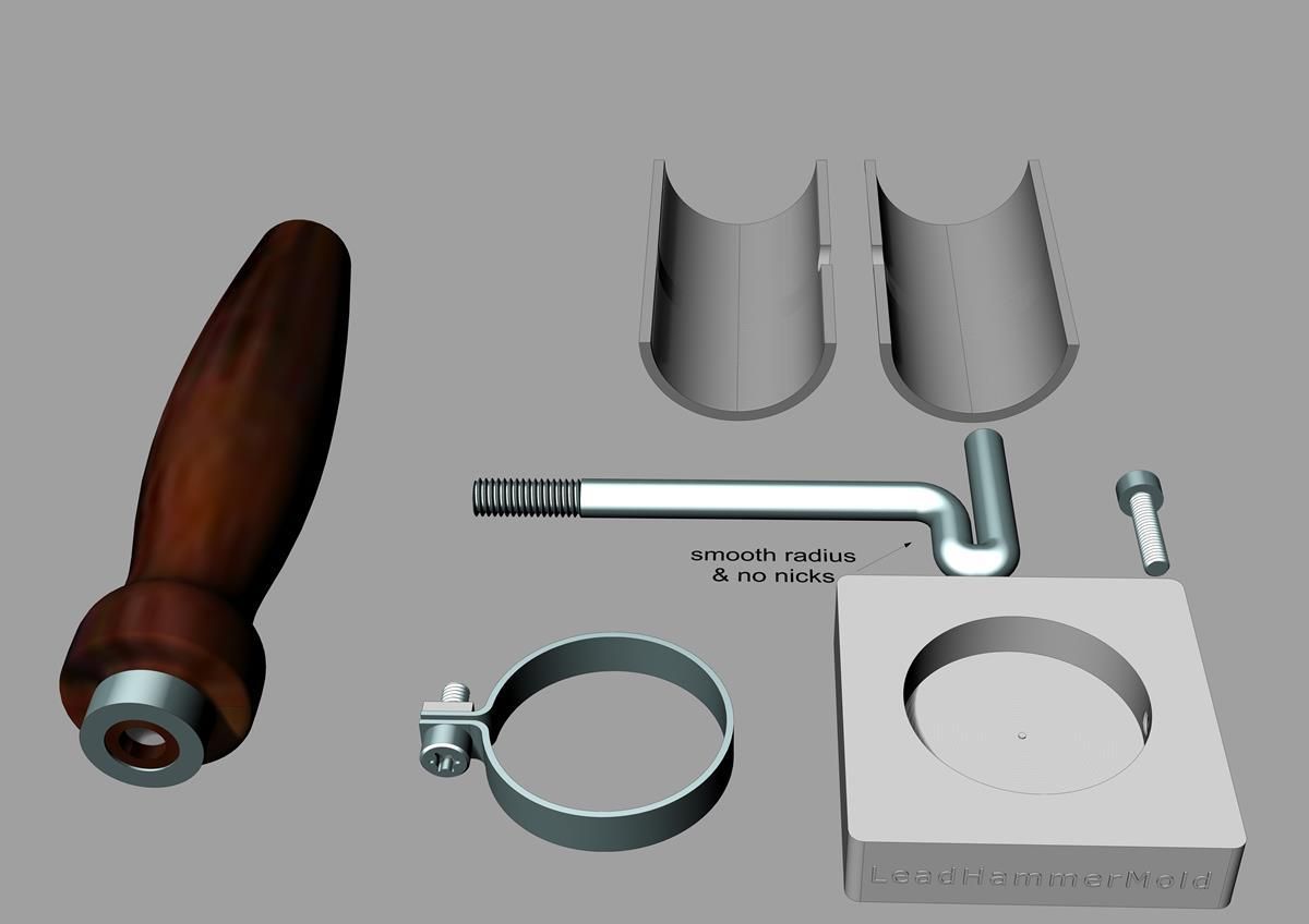 Lead Hammer Mold for Machine Shop : 5 Steps - Instructables