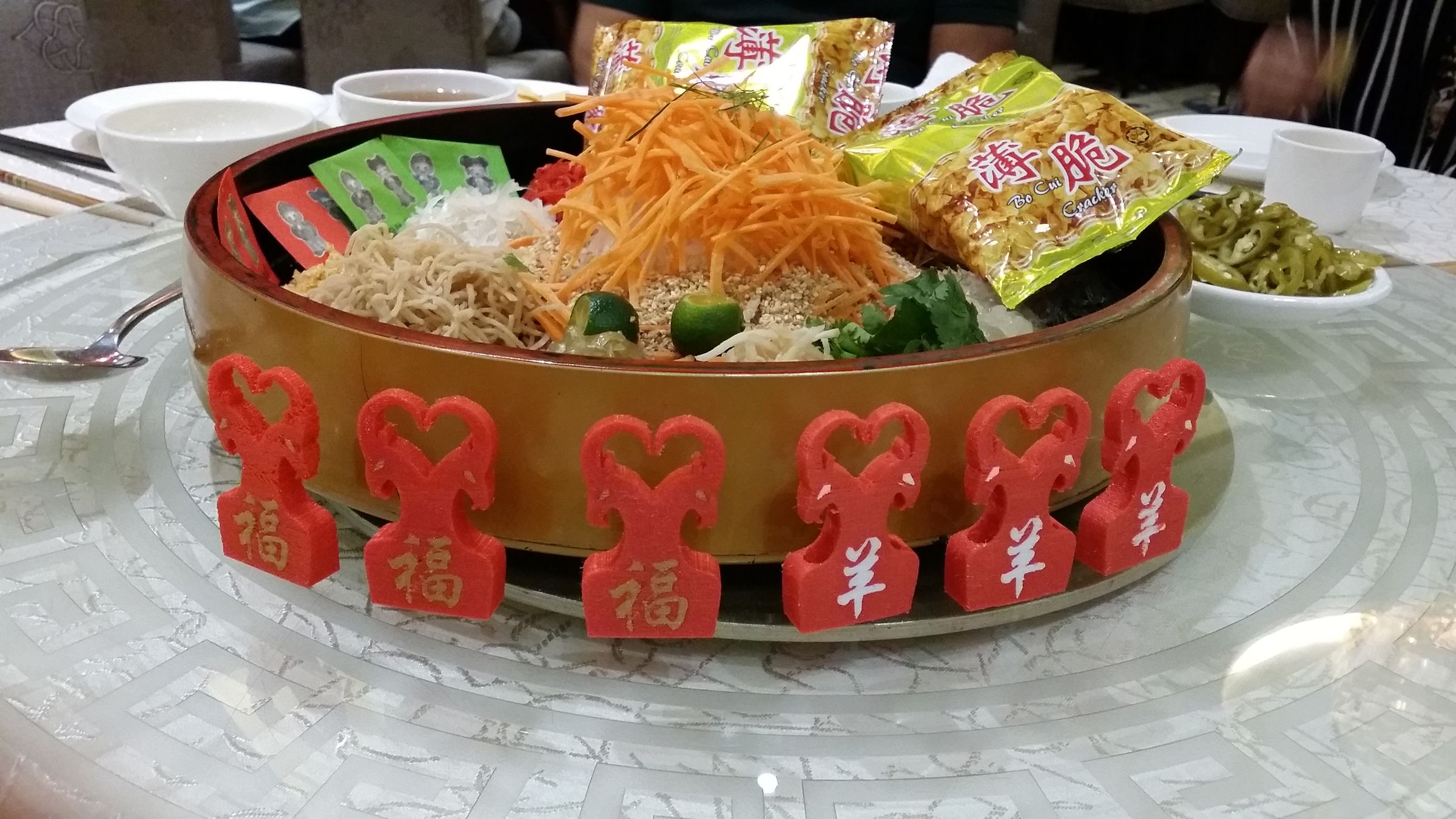 3D Printed Year of the Goat Chopstick Helper (with Pictures ...