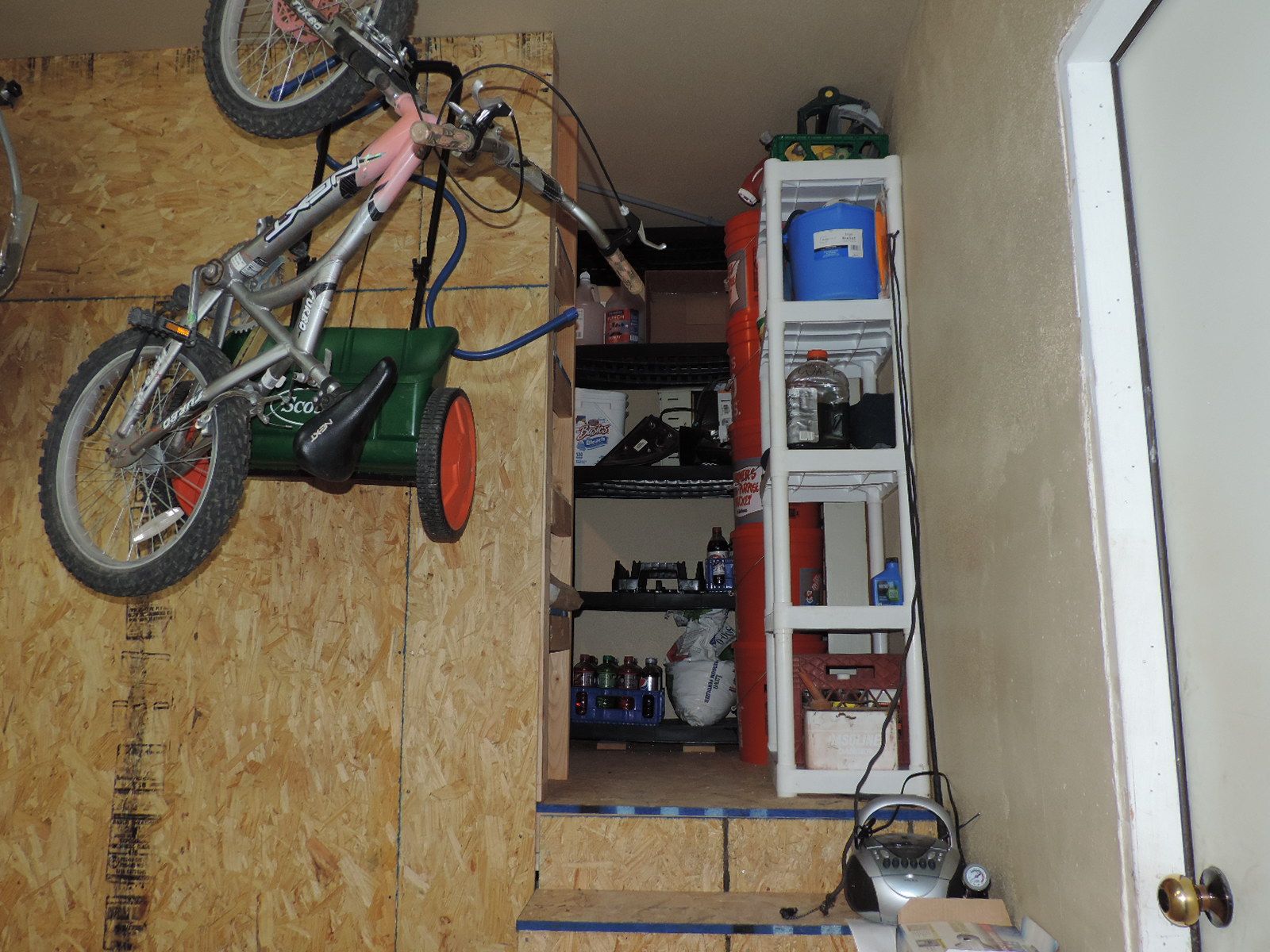 Small Wasted Space Idea Above Basement Stairs in Garage : 6 Steps ...