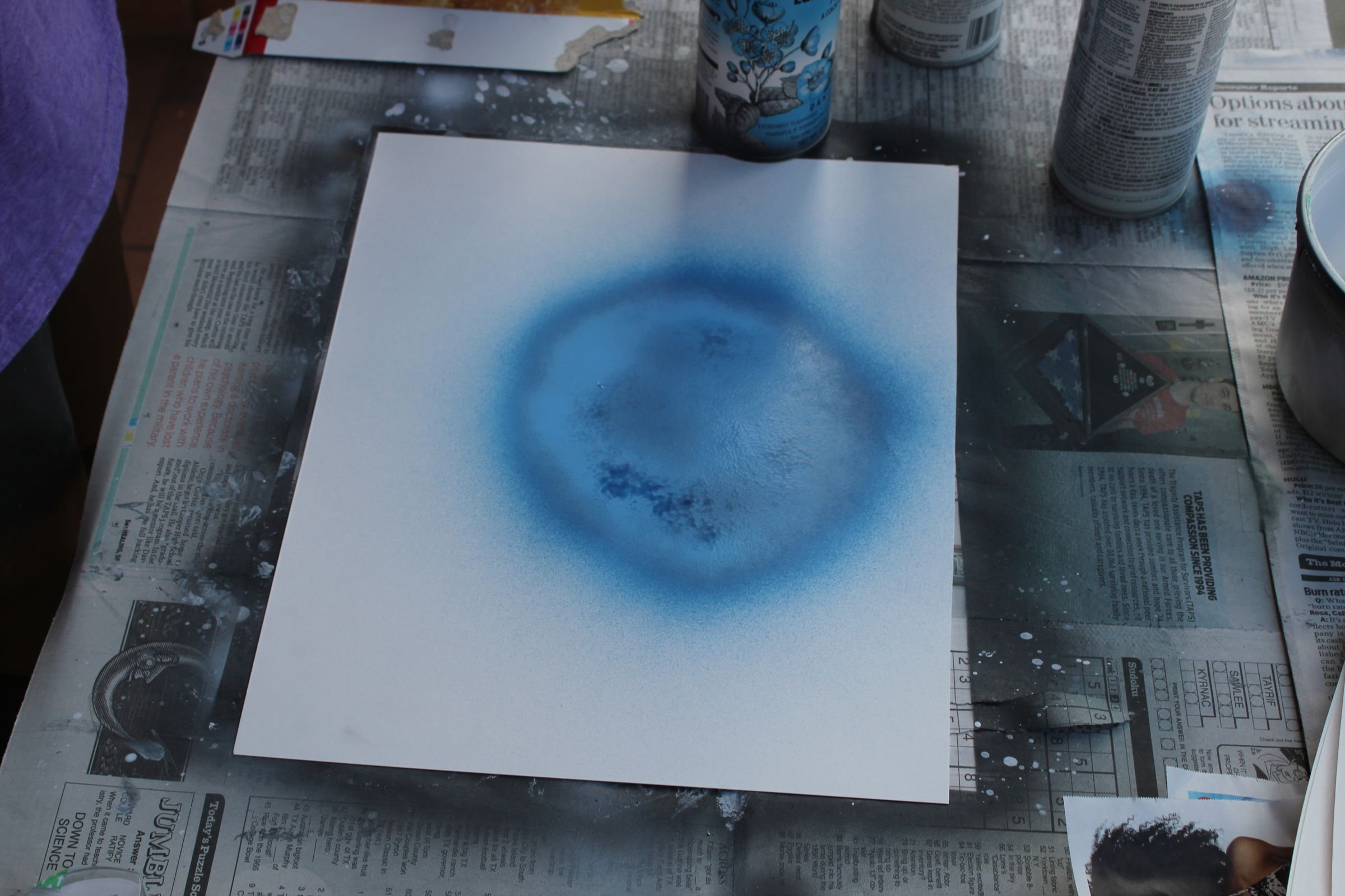 Spray Paint Art Poster Board