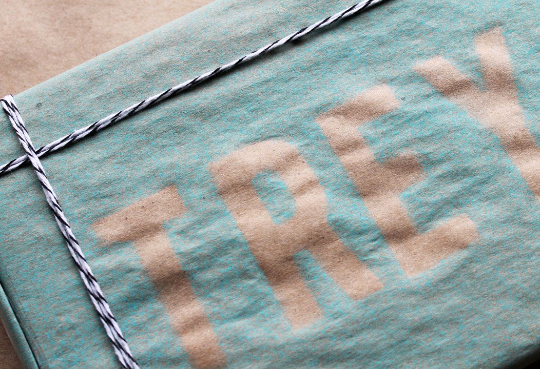 Spray Painted Custom Gift Wrap - Instructables