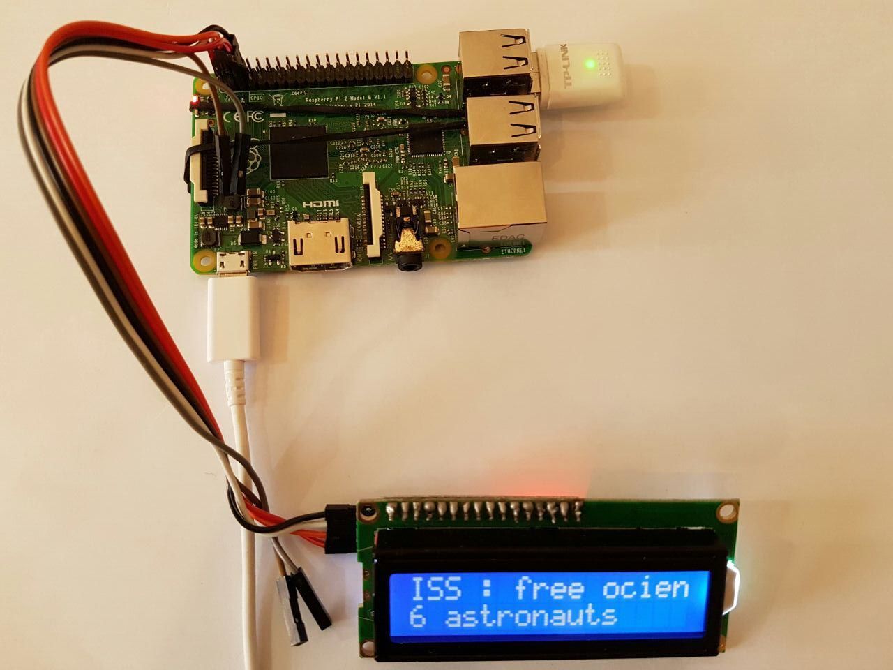 ISS Above on Lcd(i2c) Raspberry Pi : 4 Steps - Instructables