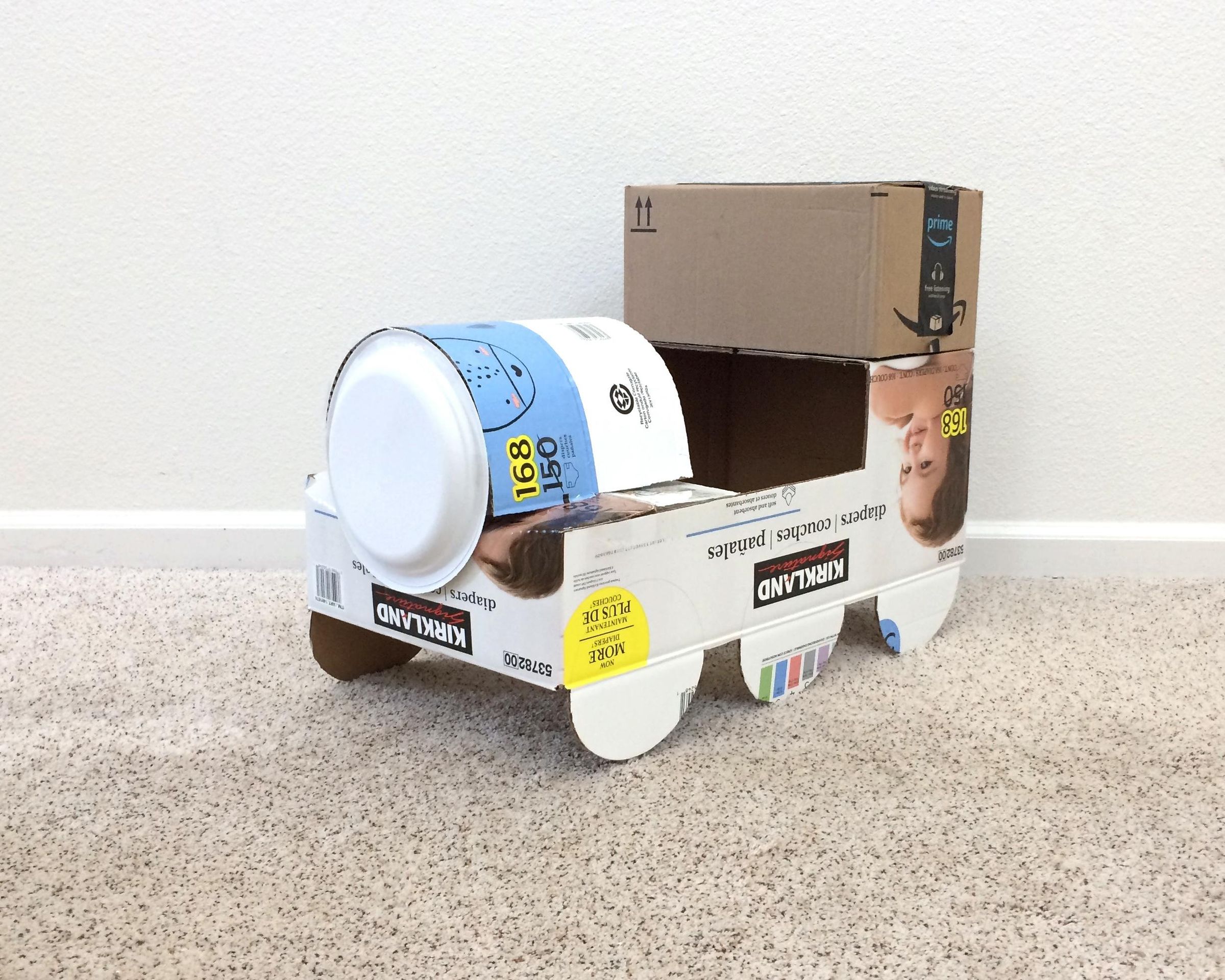 DIY Cardboard Train Engine Halloween Costume : 7 Steps (with Pictures ...