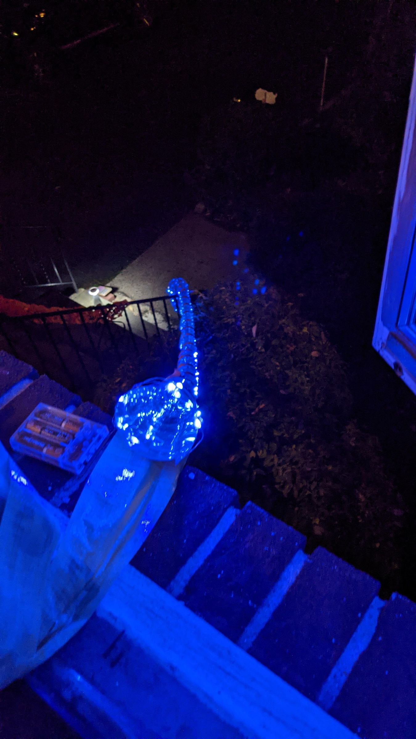 Glowing Halloween Candy Chute From 2nd Floor: Transparent Slide and ...