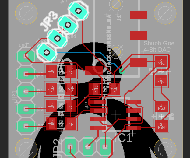 1" X 1" 4-bit Digital to Analog Audio Converter : 9 Steps - Instructables
