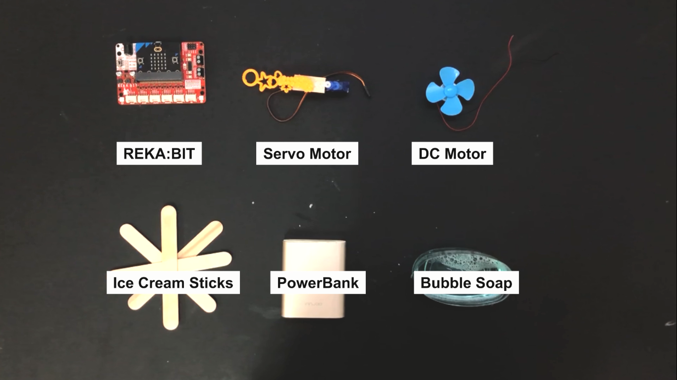 DIY Bubble Blower Using REKA:BIT With Micro:bit : 5 Steps - Instructables