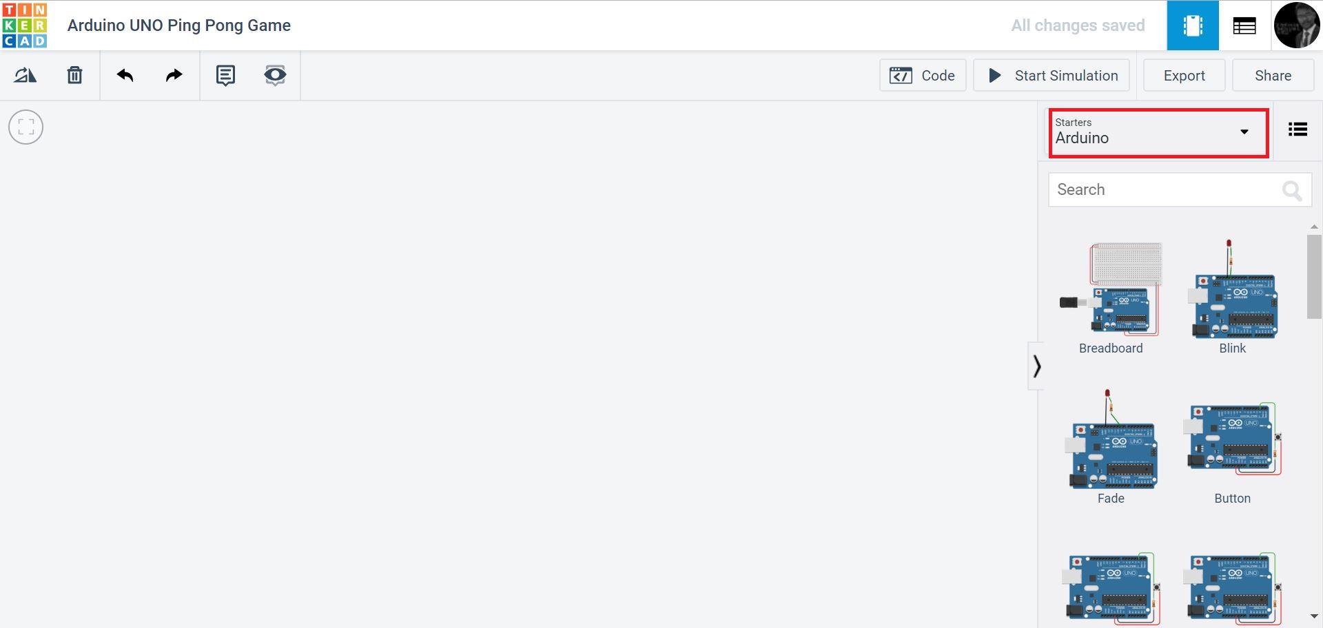 Autodesk Tinkercad Simulation of Arduino UNO Ping Pong Game V2.0: : 5 ...