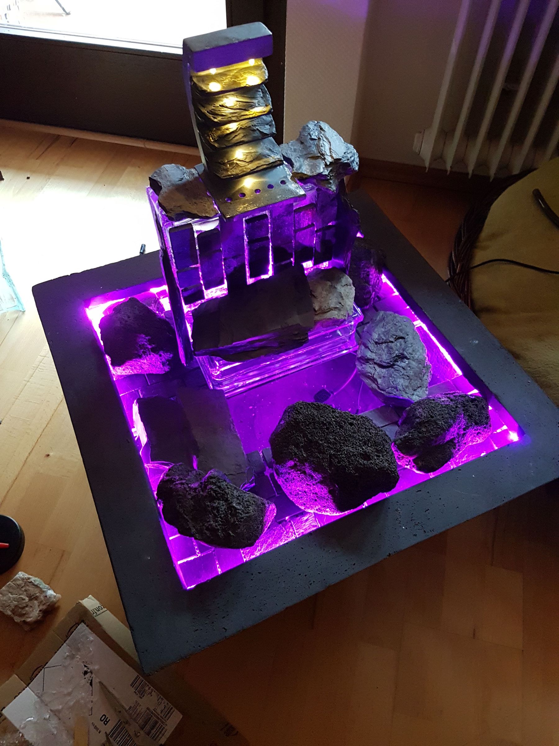 Illuminated Indoor Fountain : 5 Steps (with Pictures) - Instructables