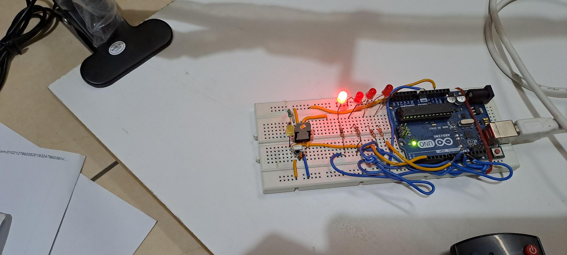 Controlling Arduino With IR Television Remote. IR Receiver Is Used to ...