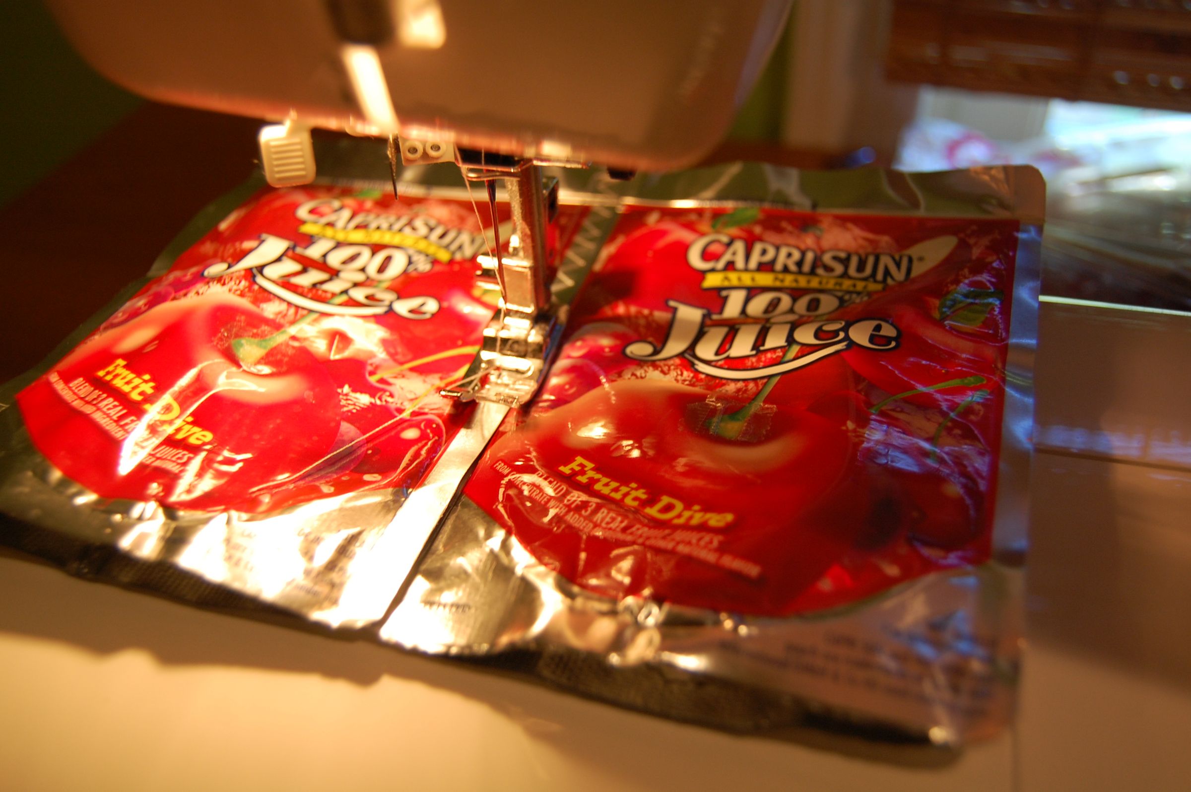 Recycled Juice Pouch Lunch Bag : 5 Steps (with Pictures) - Instructables