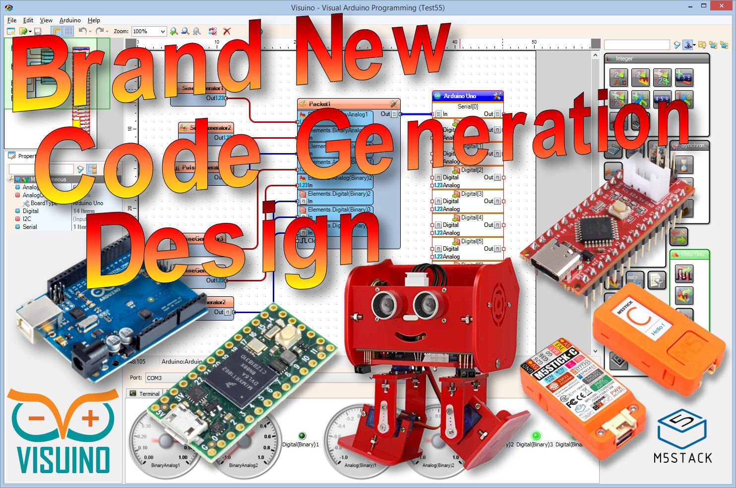 Visuino Build an Intrusion Detection System Using Arduino : 8 Steps ...