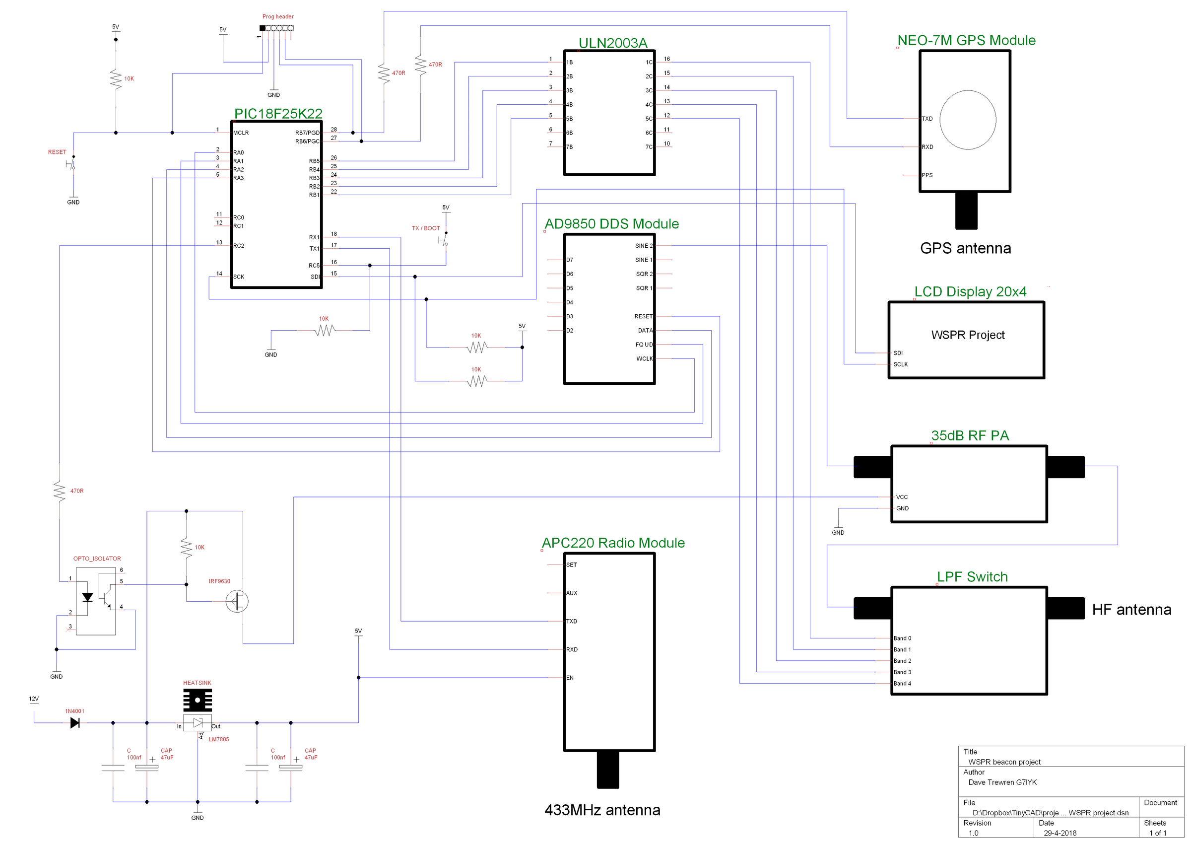 WSPR (Weak Signal Propagation Reporter) Stand Alone Beacon : 22 Steps ...