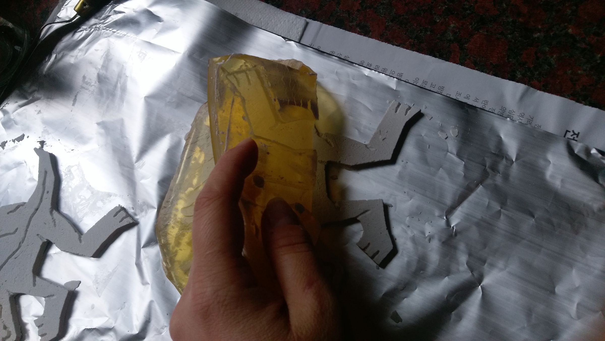 Plaster Lizard Tiles With Purple Grout : 8 Steps (with Pictures ...