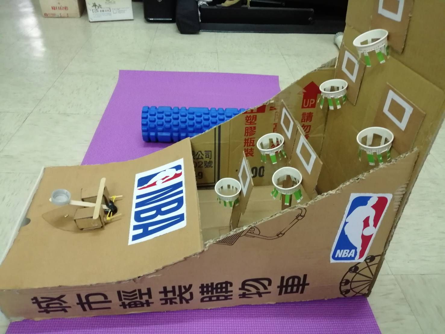 How to Make NBA Basketball Board Game From Cardboard DIY at Home : 15 ...