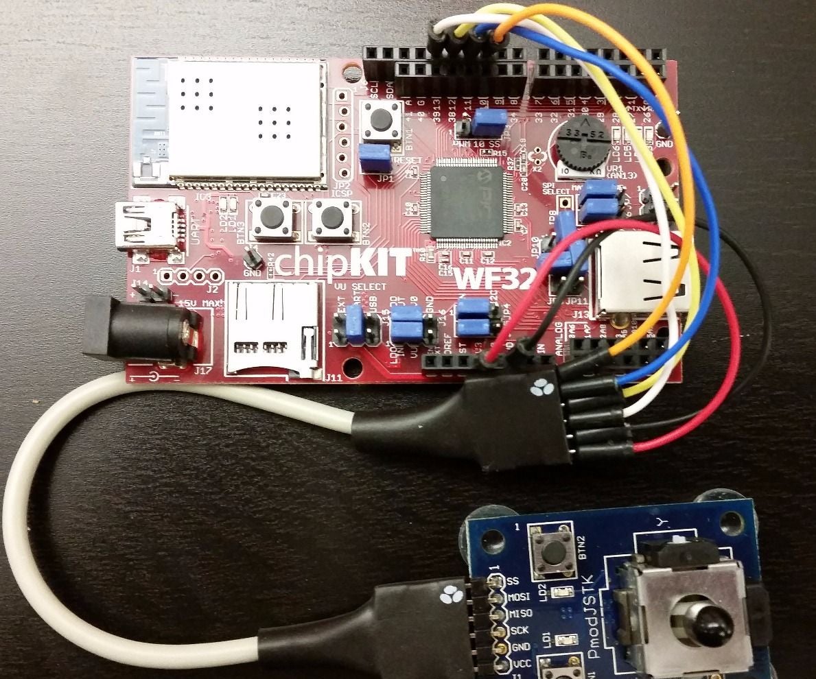 How to Use the PmodJSTK With the WF32 : 10 Steps - Instructables
