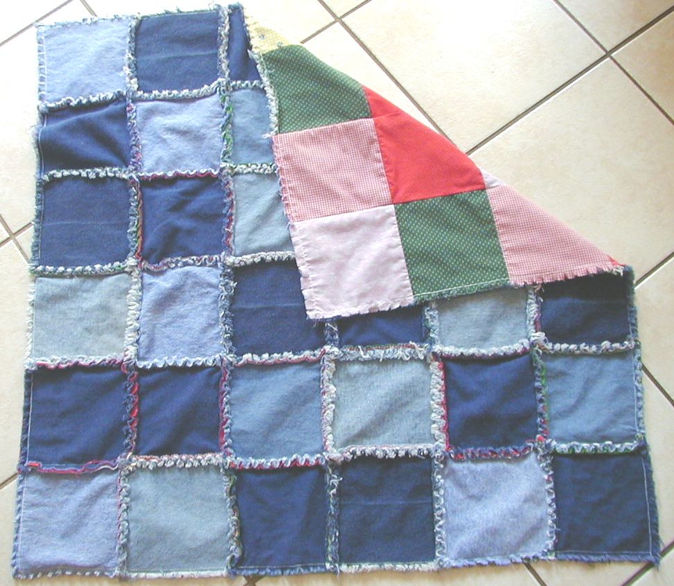 Denim Frayed Lap Quilt : 10 Steps (with Pictures) - Instructables